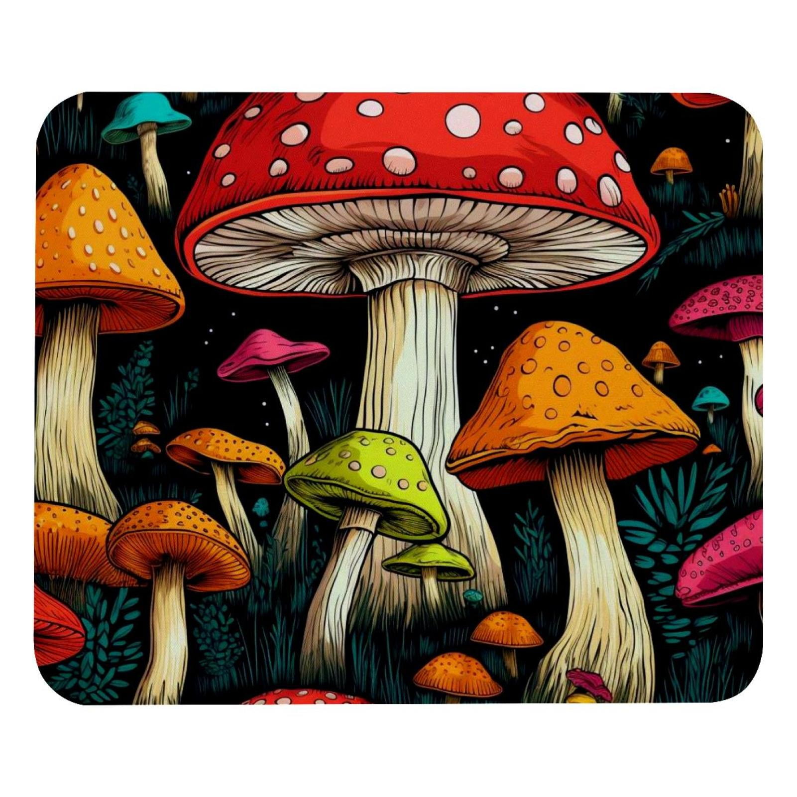 Mushroom Mouse Pad for Wireless Mouse Home Office Desk Laptop with ...