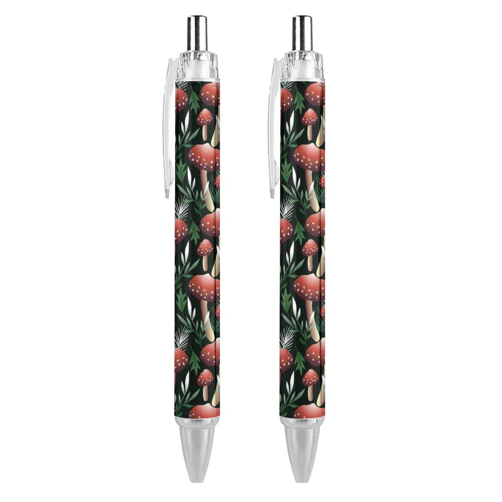 Mushroom Pattern Ballpoint Pen Retractable Pens Black Writing Pen ...