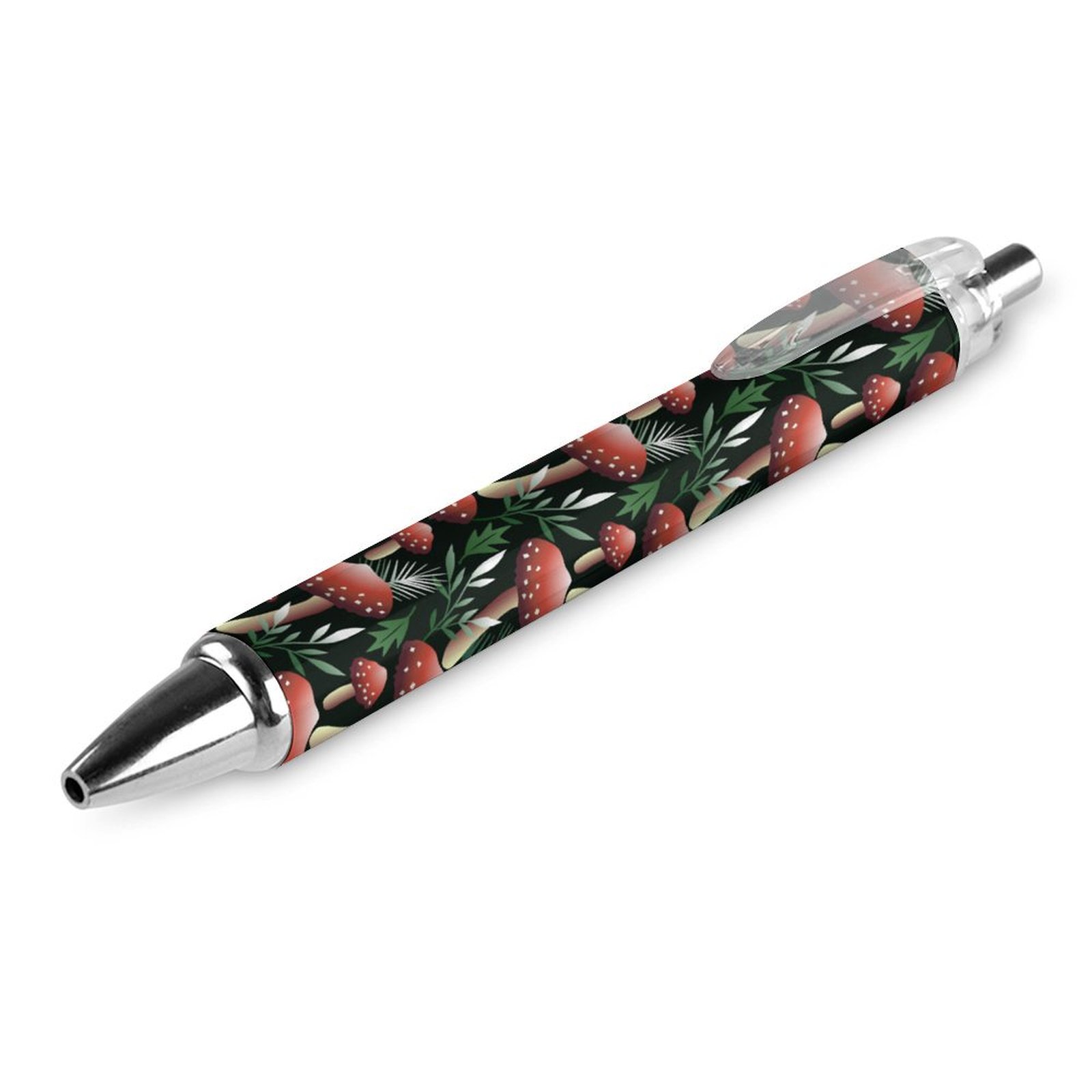 Mushroom Pattern Ballpoint Pen Retractable Pens Black Writing Pen ...