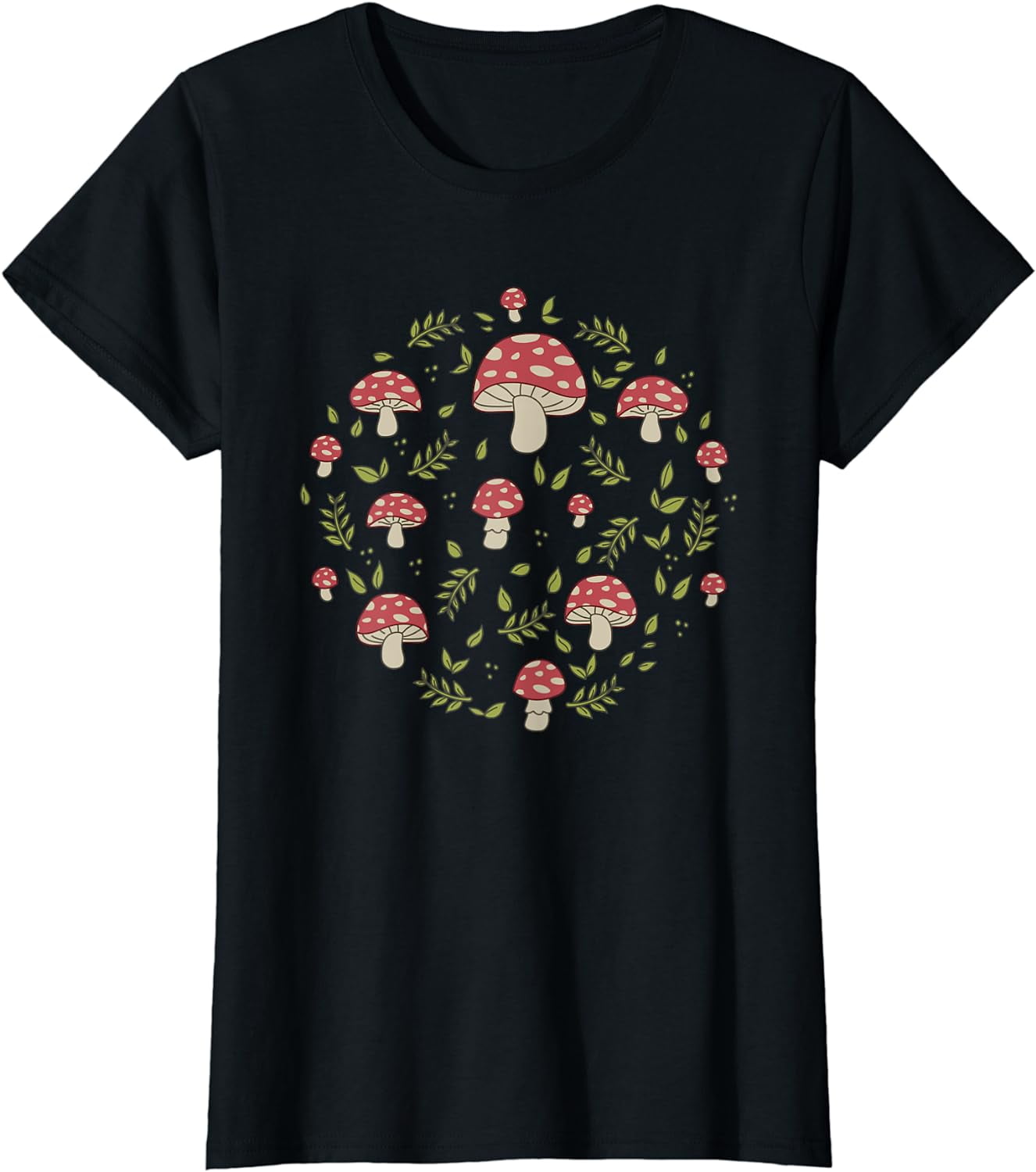 Mushroom Pattern Mycology Fungi Foraging Mushroom Whisperer T-Shirt ...