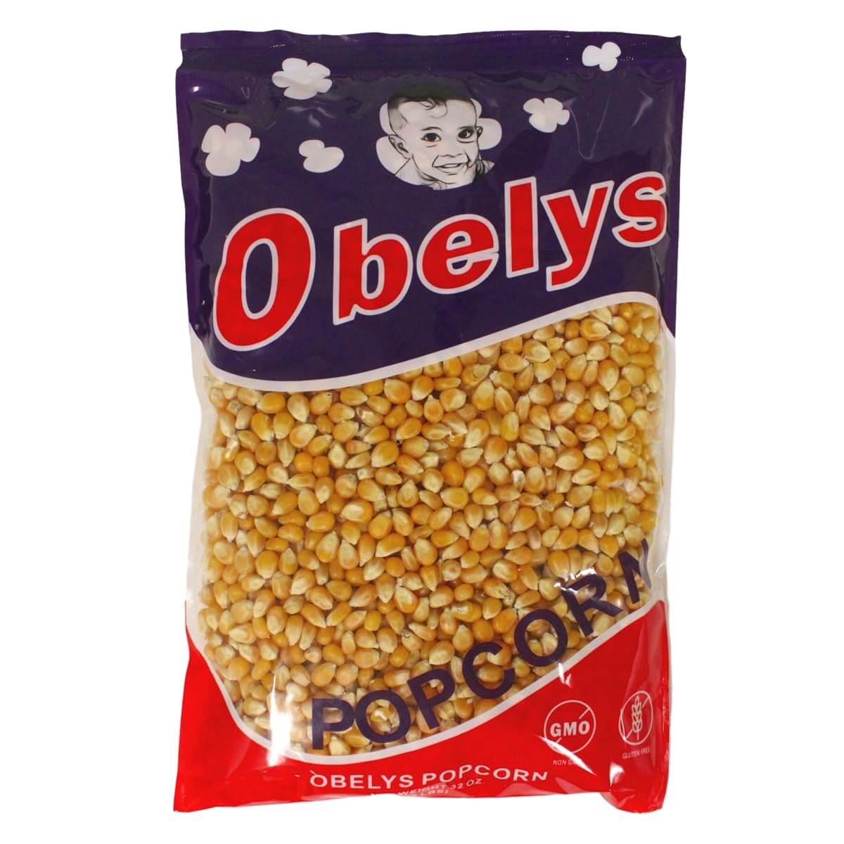 OBELYS Mushroom Popcorn Kernels, 2 lb Gluten-Free, Non-GMO for Popping ...