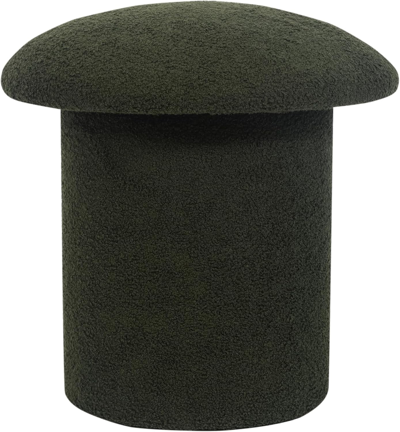 Mushroom Round Ottoman, Modern Small Footstool with Padded Seat ...