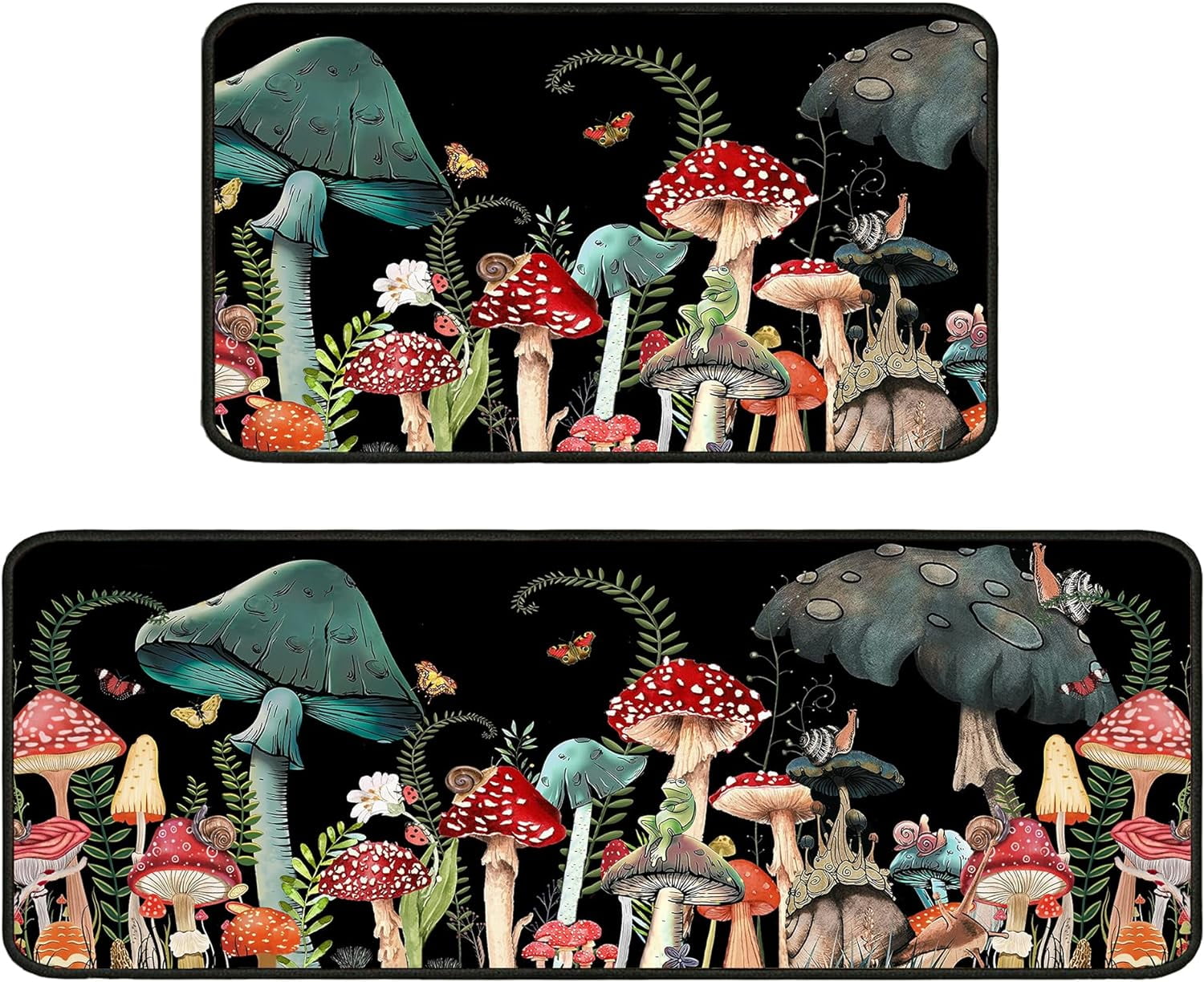 Mushroom Rug Kitchen Floor Mats for in Front of Sink, Anti Fatigue ...
