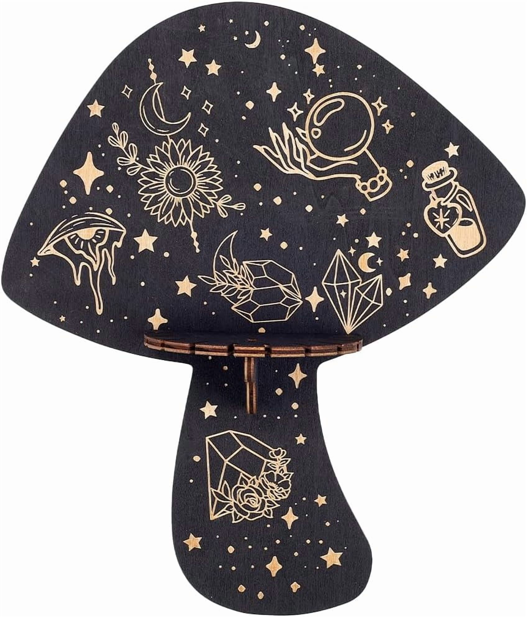 Mushroom Shelf Display Wall Shelf Sunflower Floating Shelves Large Wood ...