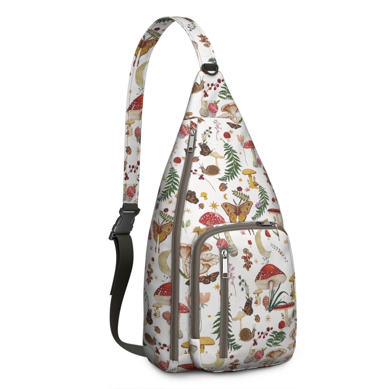 Mushroom Sling Backpack – Fairycore Cottagecore Crossbody Bag with ...