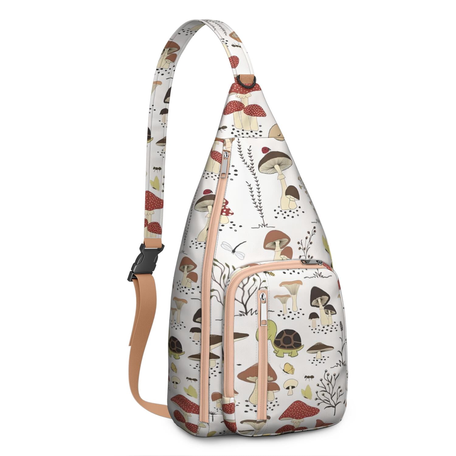 Mushroom Sling Backpack – Fairycore Cottagecore Crossbody Bag with ...