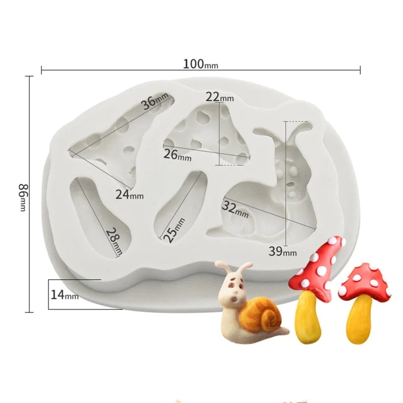 Mushroom Snail silicone mold - Walmart.com