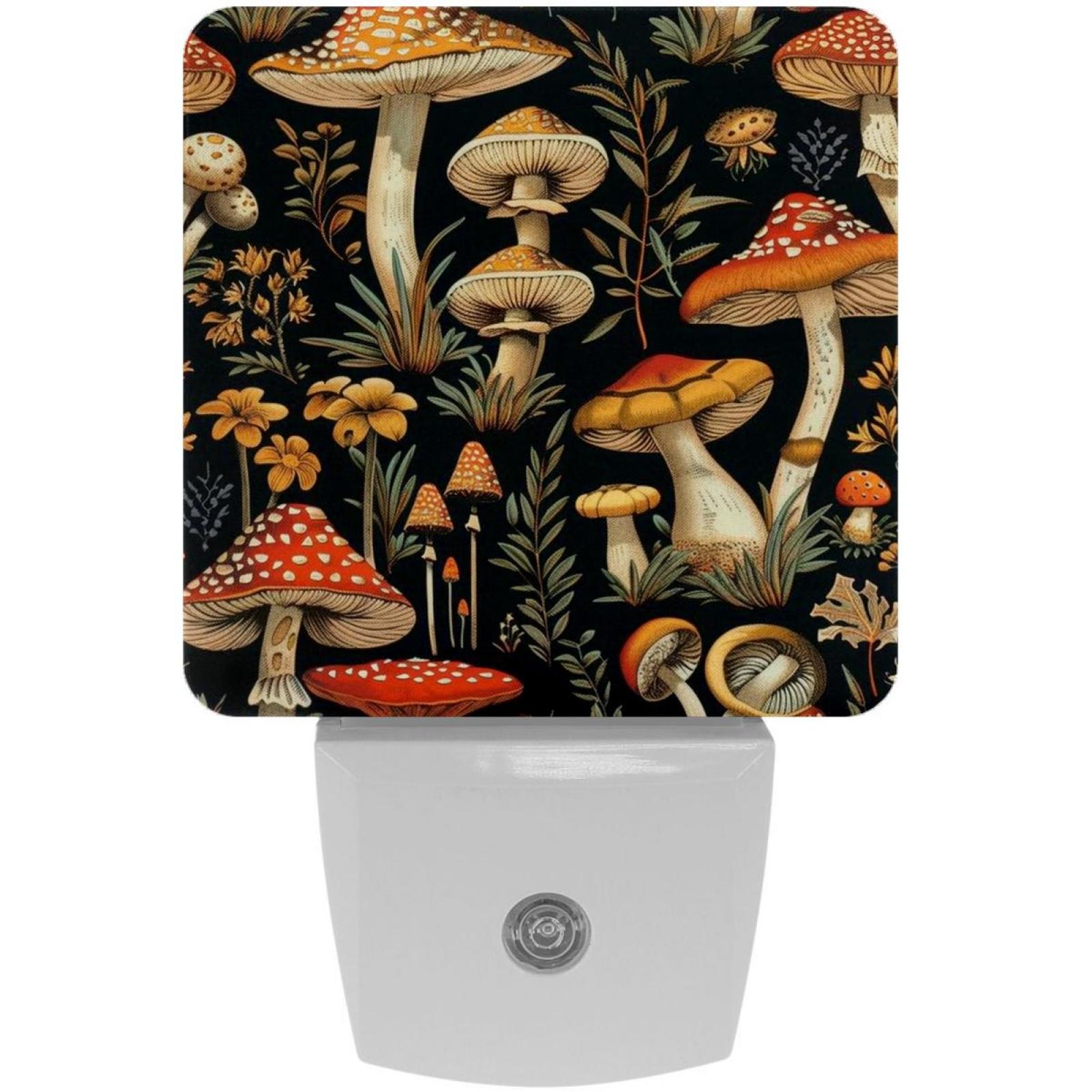 Mushroom Square LED Night Lights - Small, Portable Lighting for Any ...