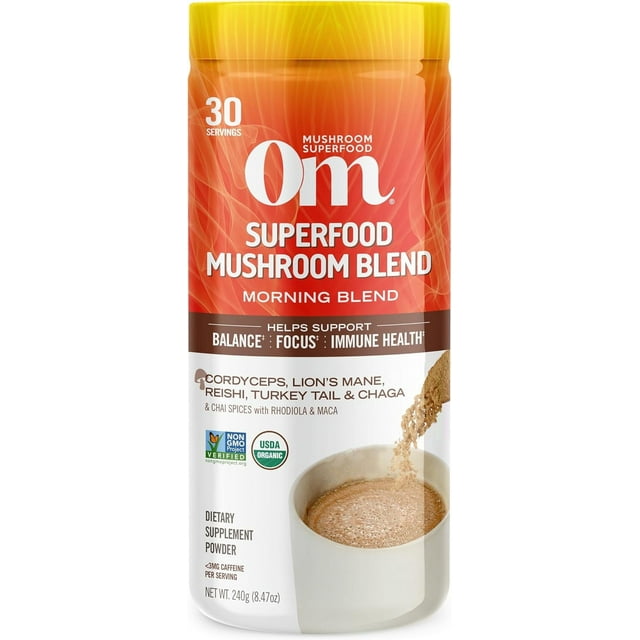 Mushroom Superfood Morning Energy Blend Mushroom Powder Drink, 8.47 ...