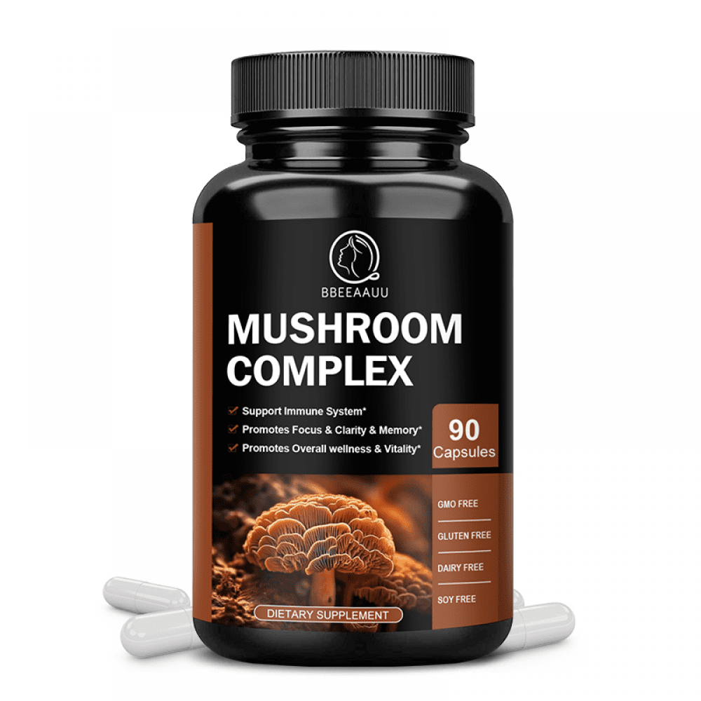Mushroom Supplement 2760mg,90 Capsules - 10 Mushrooms Blend - Reishi ...