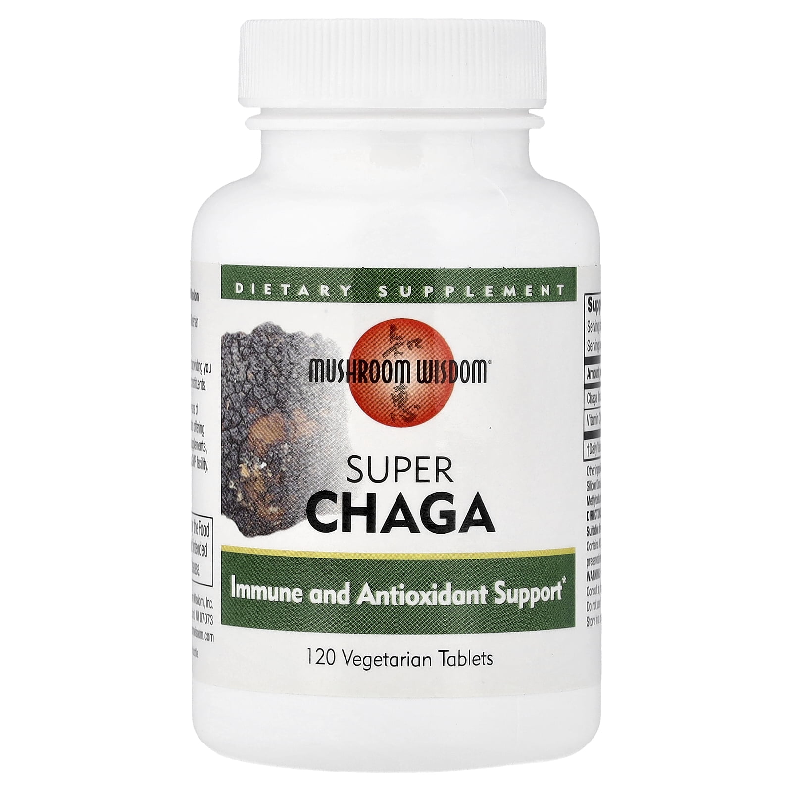 Mushroom Wisdom Super Chaga, 120 Vegetarian Tablets - Walmart.com