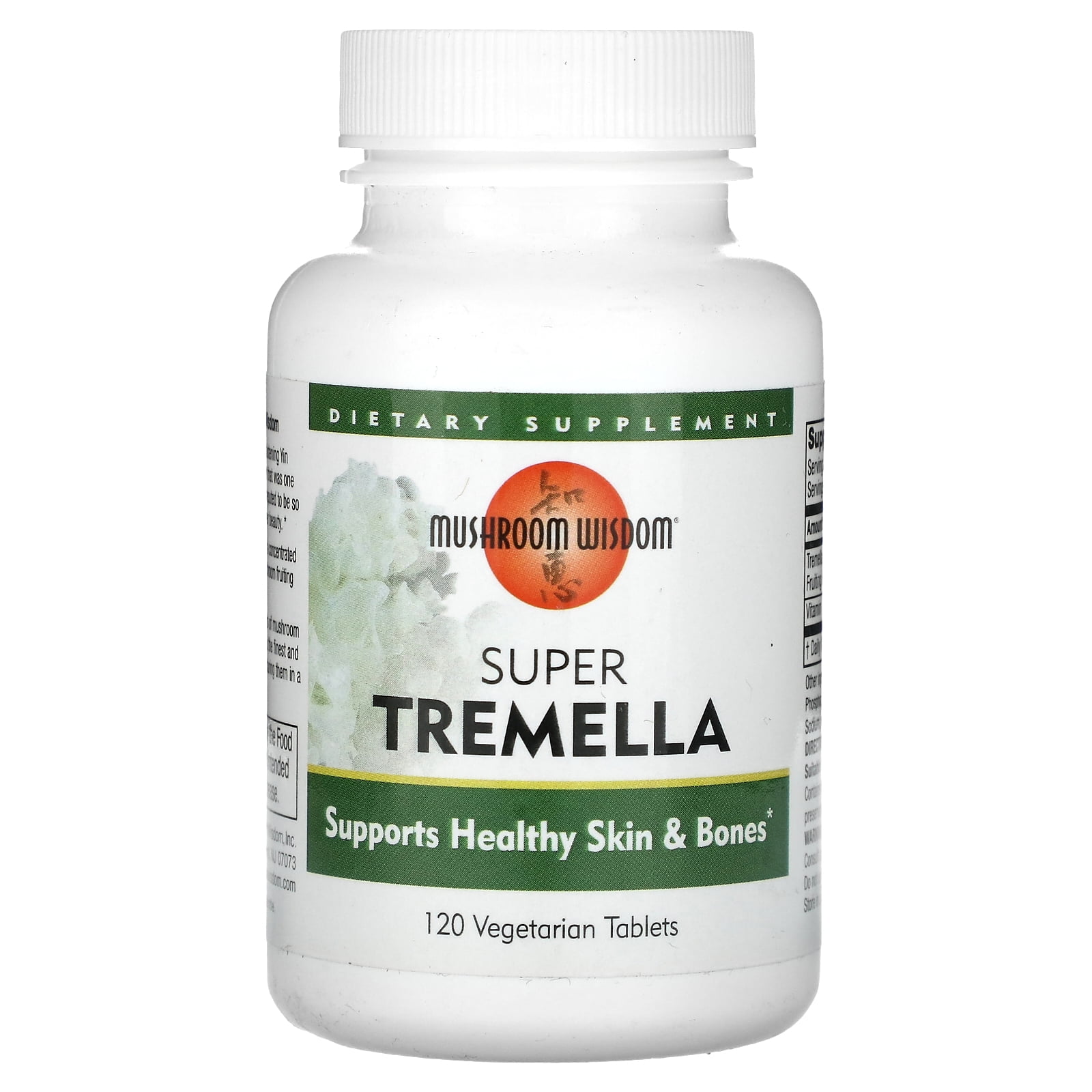 Mushroom Wisdom Super Tremella, 120 Vegetarian Tablets - Walmart.com