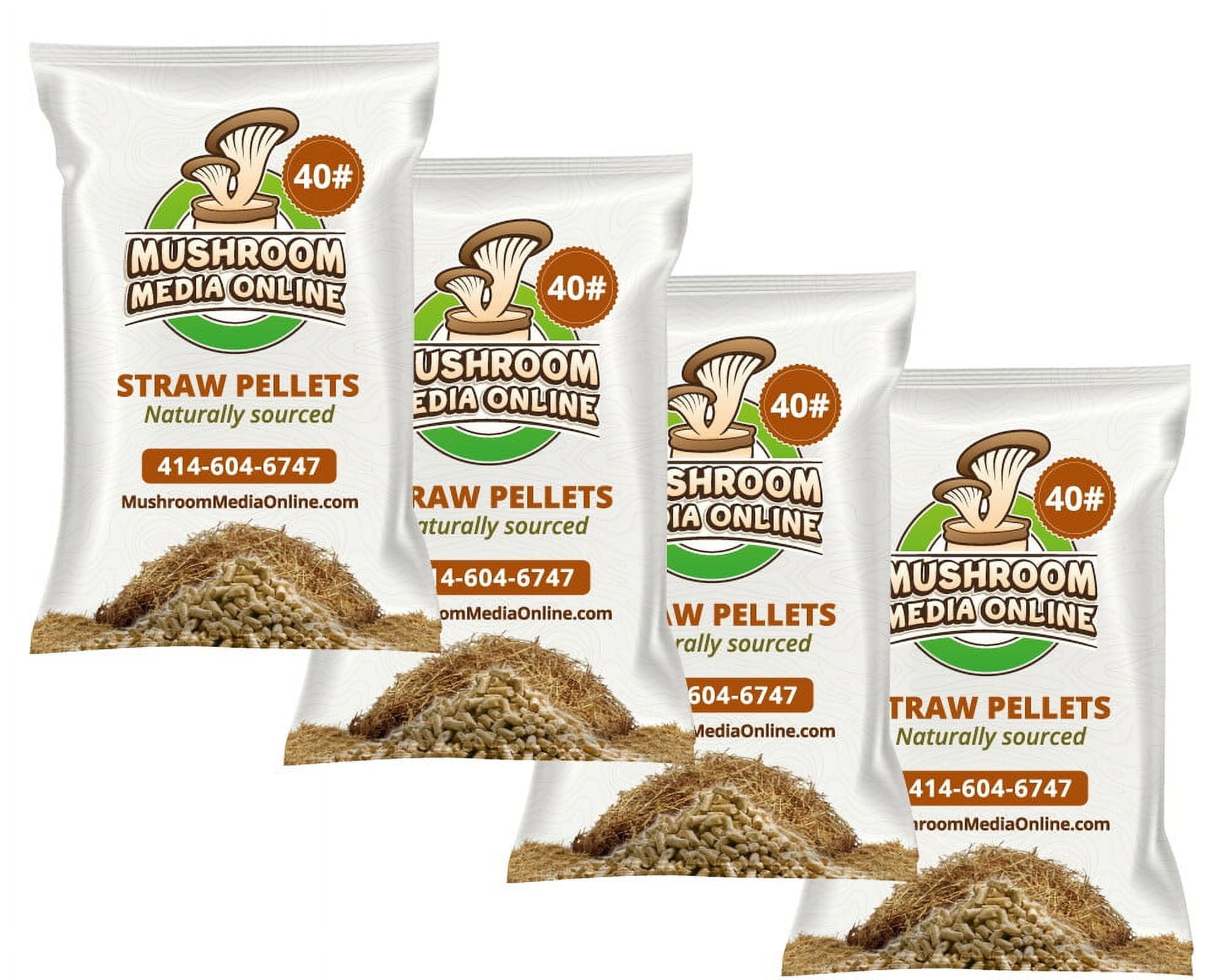 MushroomMediaOnline Wheat Straw Pellets - Great for Mushroom Growing ...