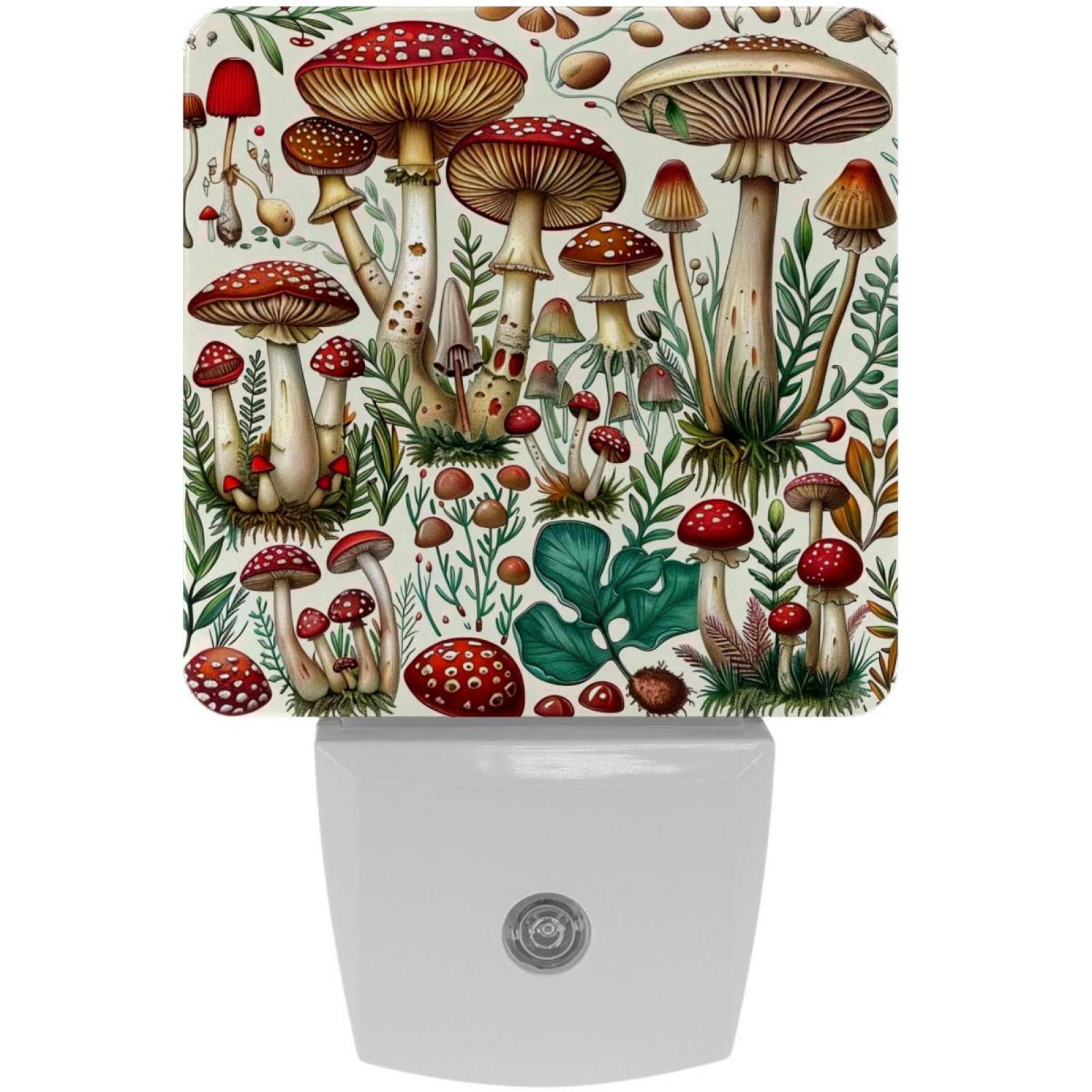 Mushrooms LED Square Night Light - Compact and Energy Efficient ...