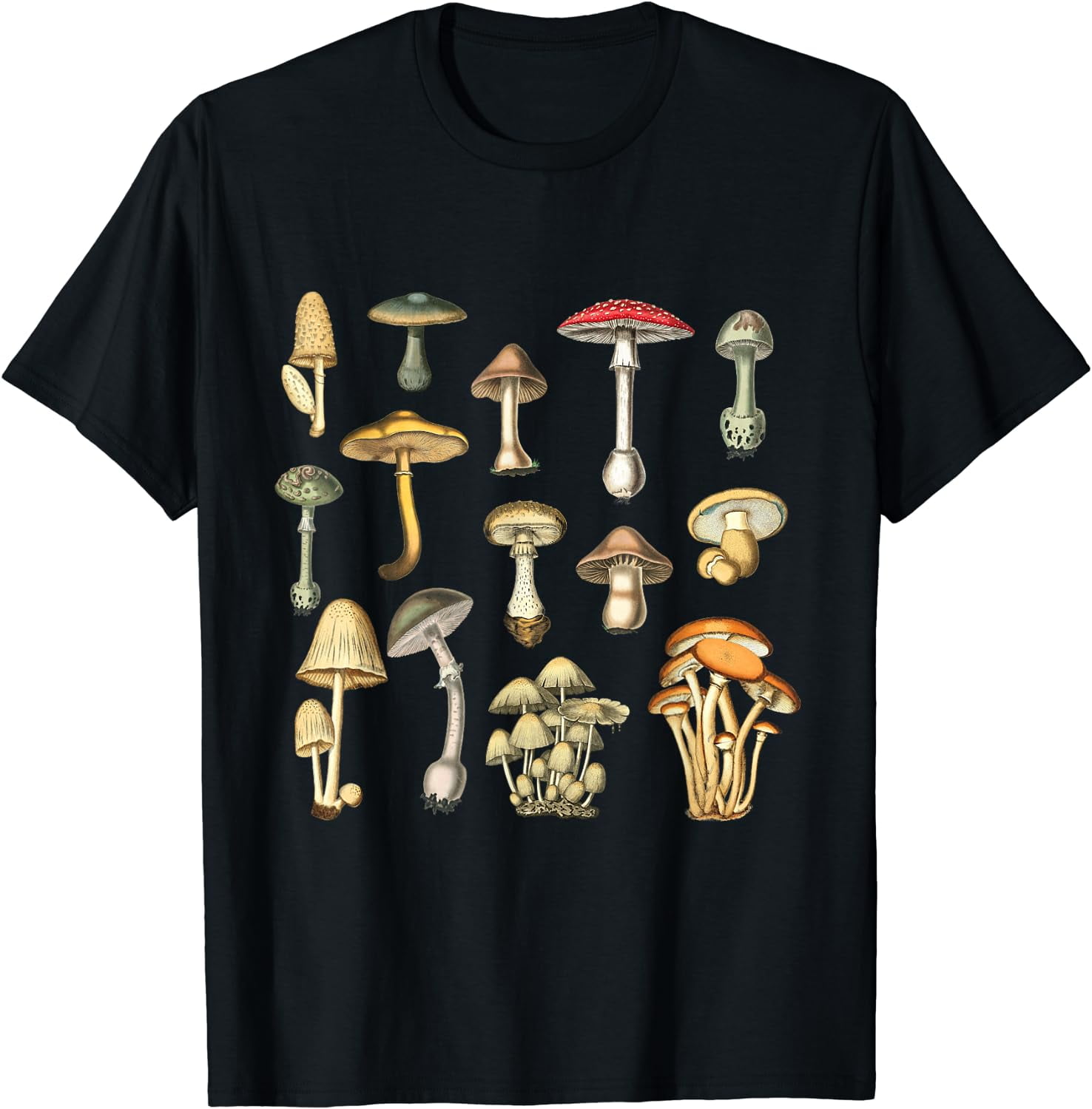 Mushrooms Mycology Fungi Mushroom Shroom Lover Cottagecore T-Shirt ...