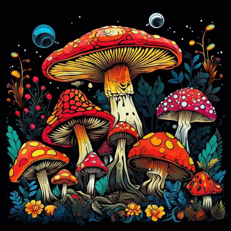 Mushrooms That are Growing Out of The Ground 1000 Piece Jigsaw Puzzle ...