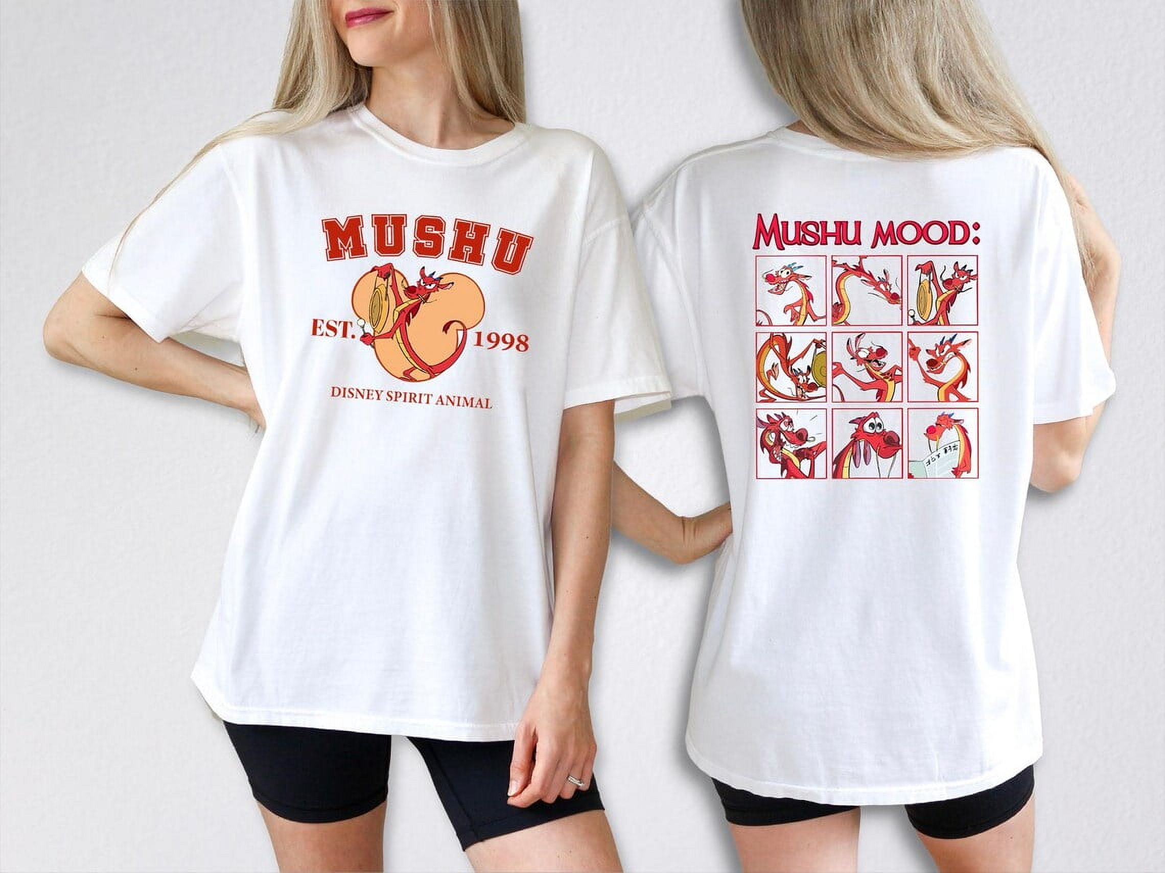 Mushu Est 1998 Shirt, Funny Mushu Dragon Disney Spirit Animal TShirt ...