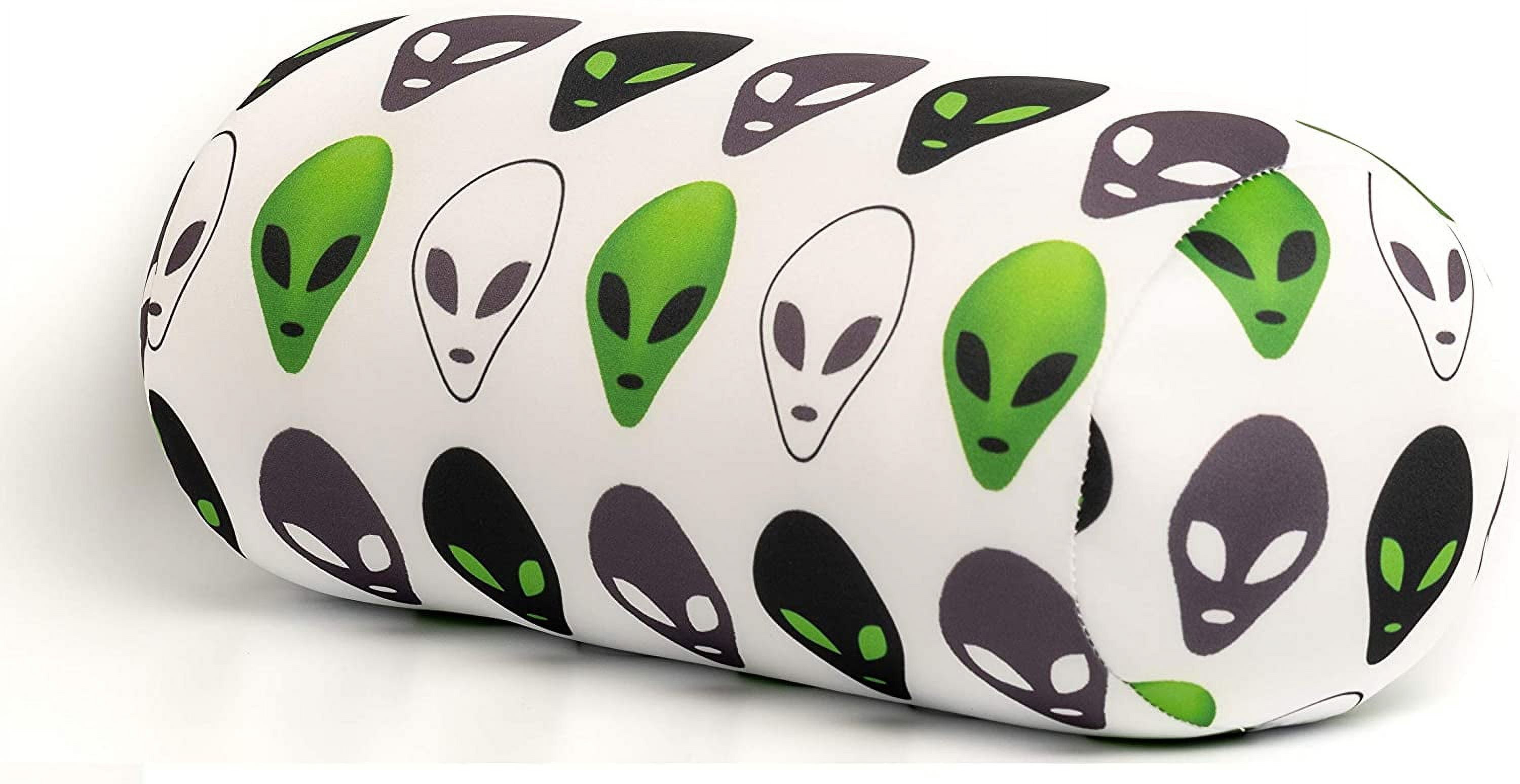 Mushy Pillows Gray Alien Microbead Cylindrical Roll Pillow Soft and ...