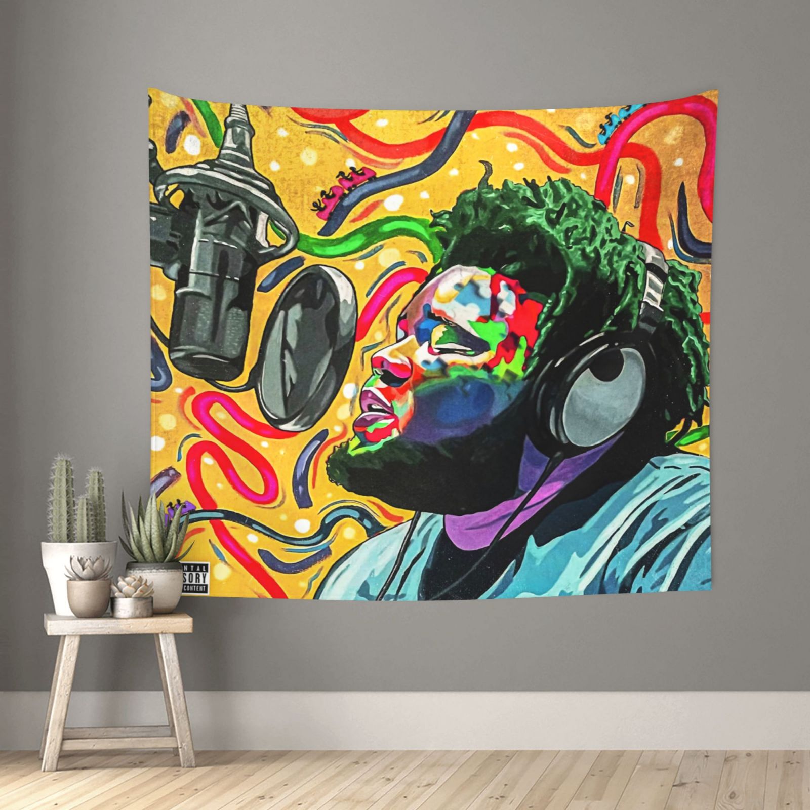 Music Album Cover Rod Wave Art Tapestry Wall Art Poster Tapestry Gifts ...