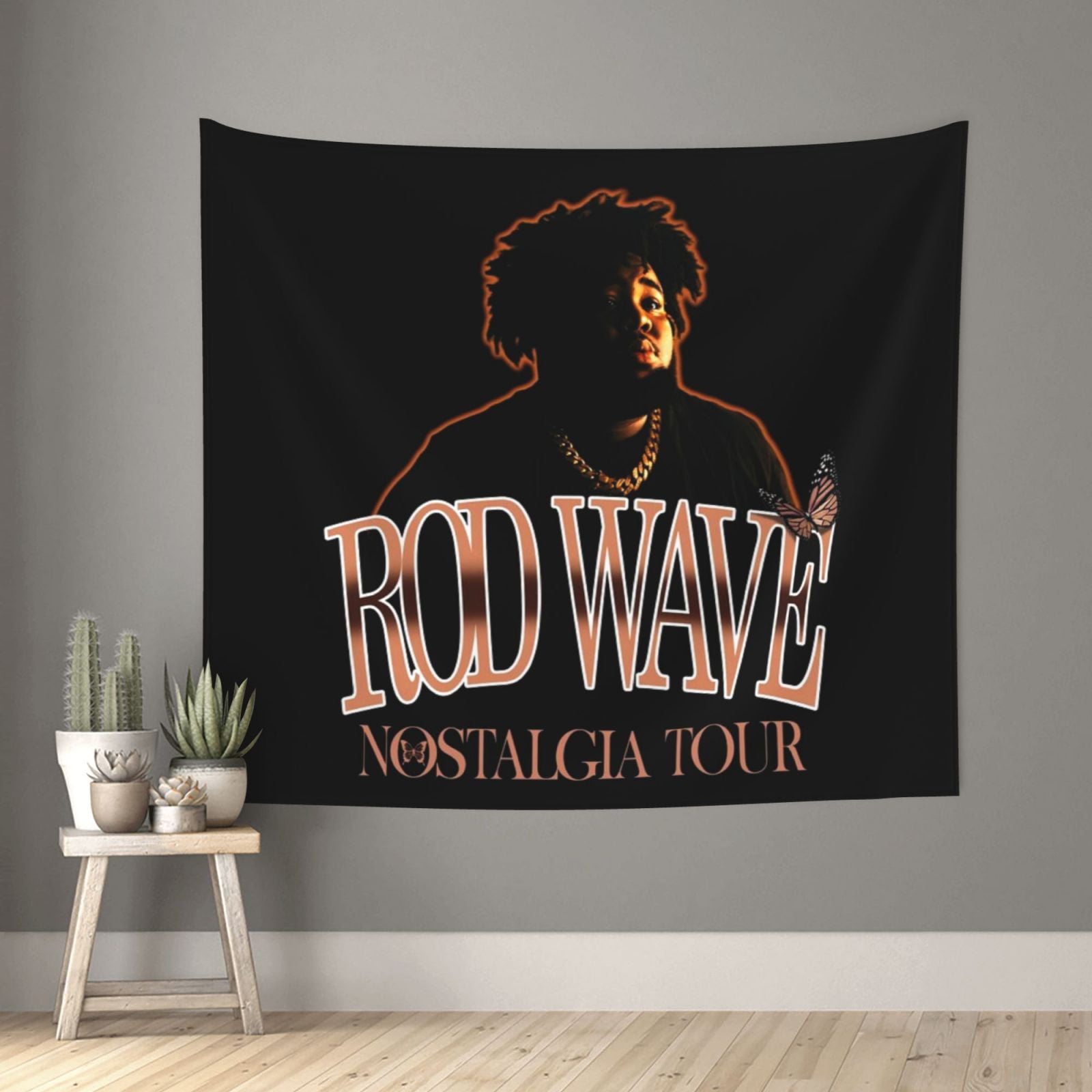 Music Album Cover Rod Wave Art Tapestry Wall Art Poster Tapestry Gifts ...