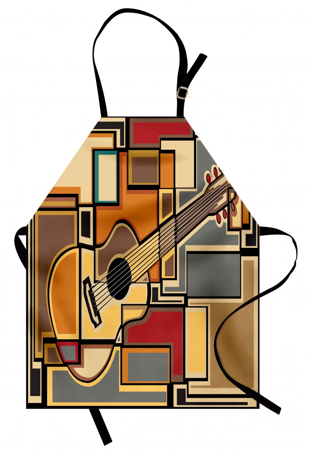 Music Apron Funky Fractal Geometric Square Shaped Background with ...