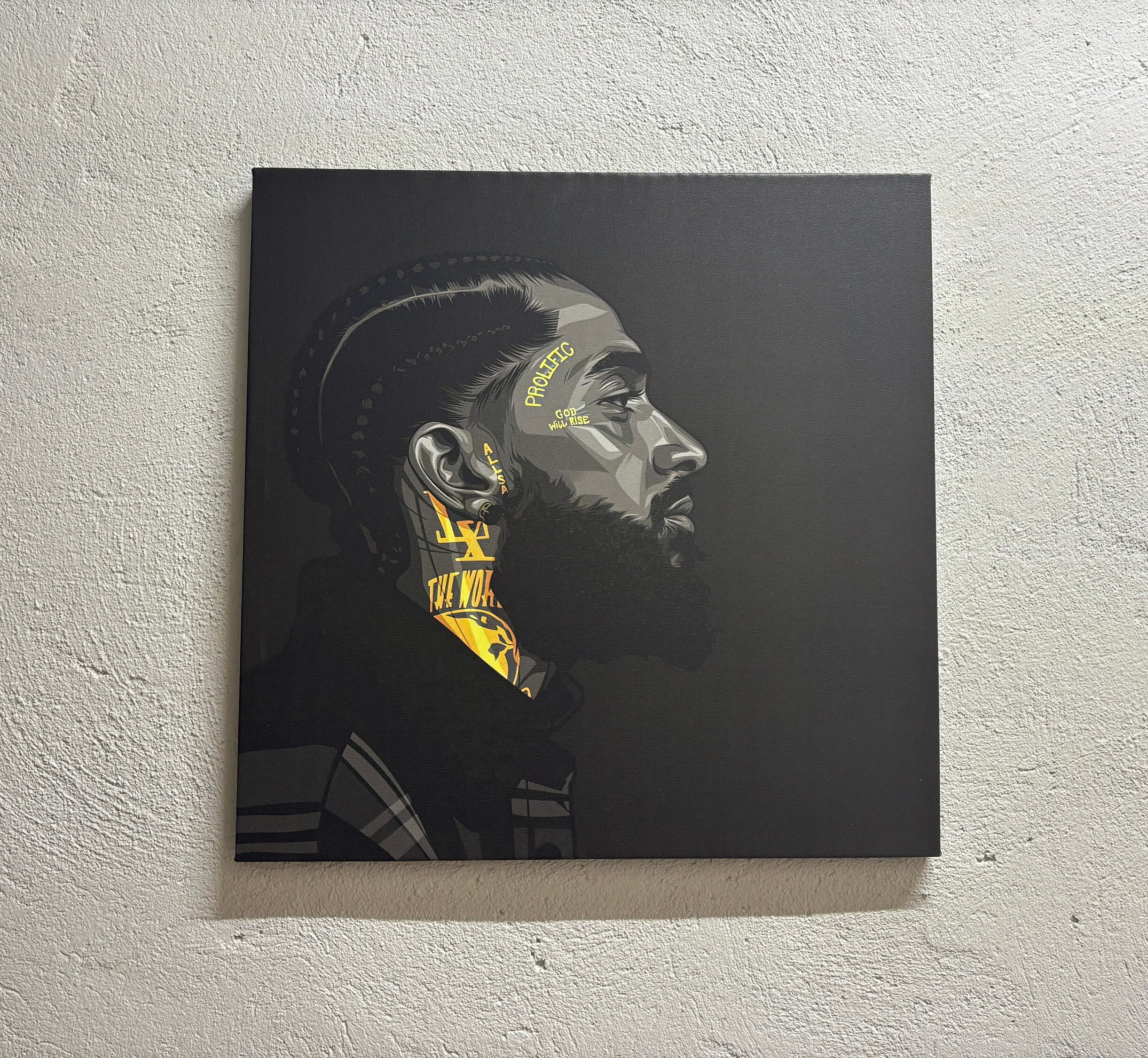 Music Art, Hip Hop Printed, Rap Art, Nipsey Hussle, Rap King Art ...
