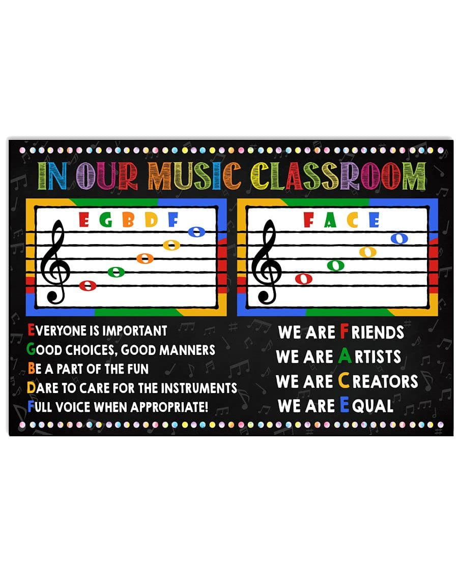 Music Art Metal Tin Signs In Our Music Classroom Posters Music ...