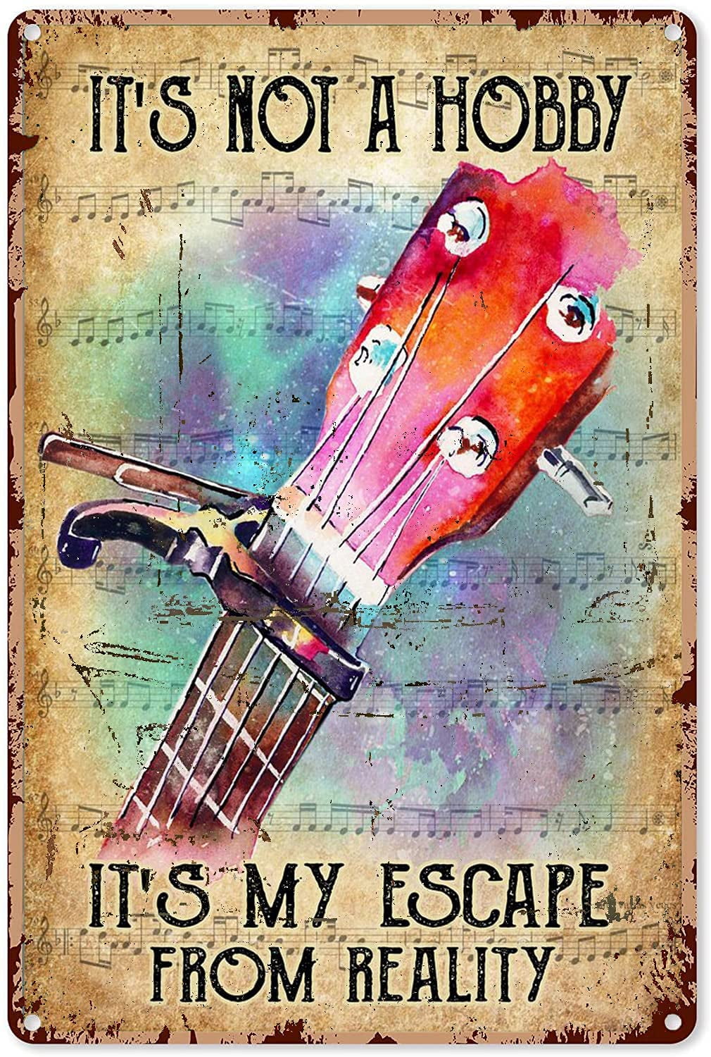 Music Art Wall Guitar Music Gives A Soul to The Universe Wings to The ...