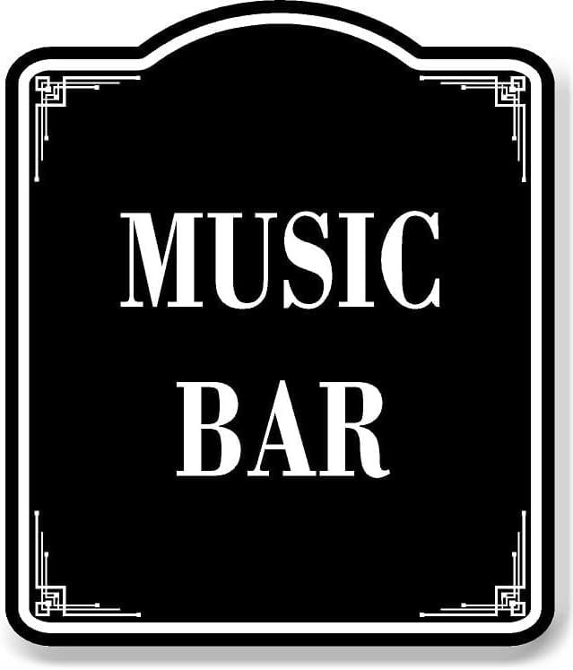 Music Bar BLACK Aluminum Composite Sign - Walmart.com