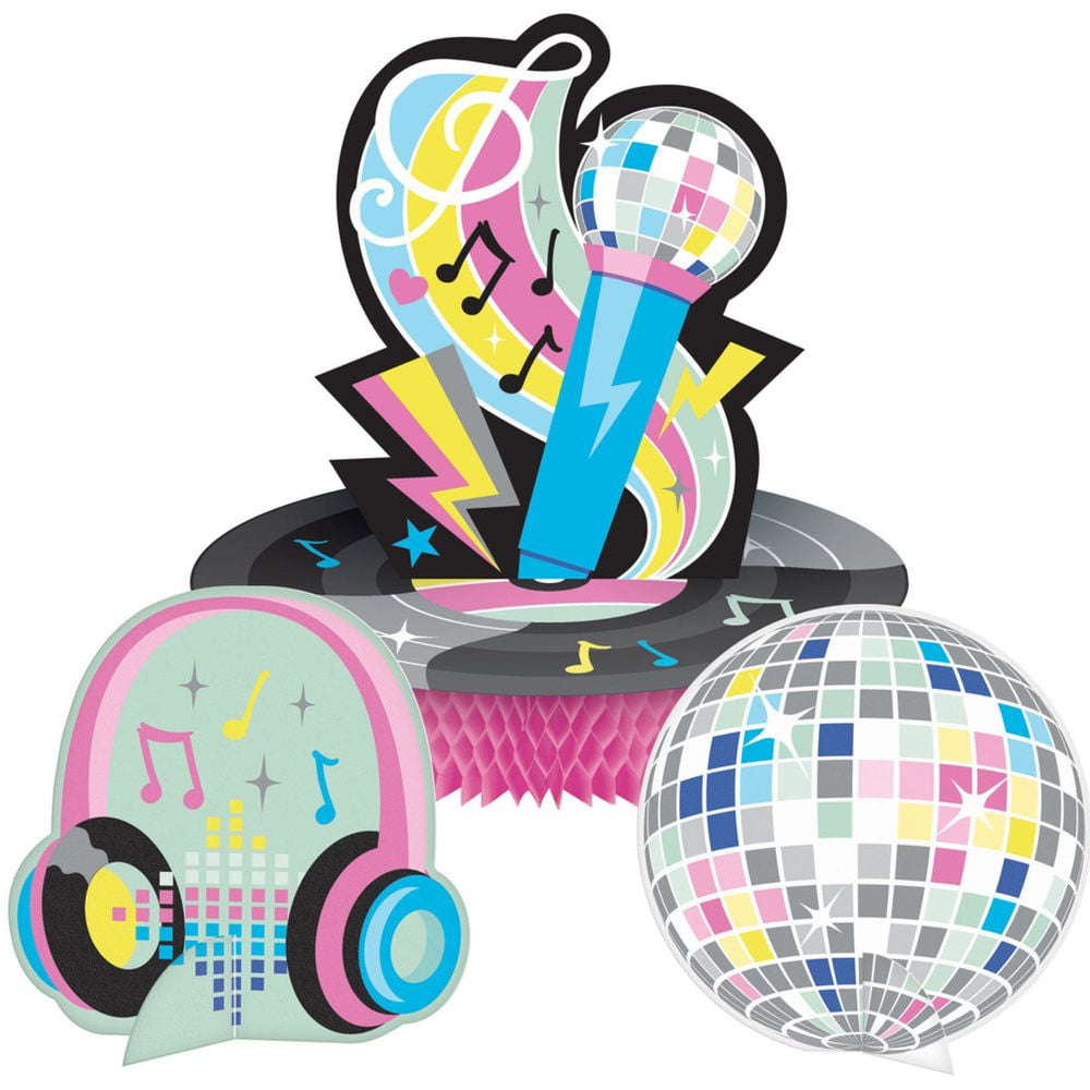 Music Beats Honeycomb Centerpiece 3 Piece Set - Walmart.com