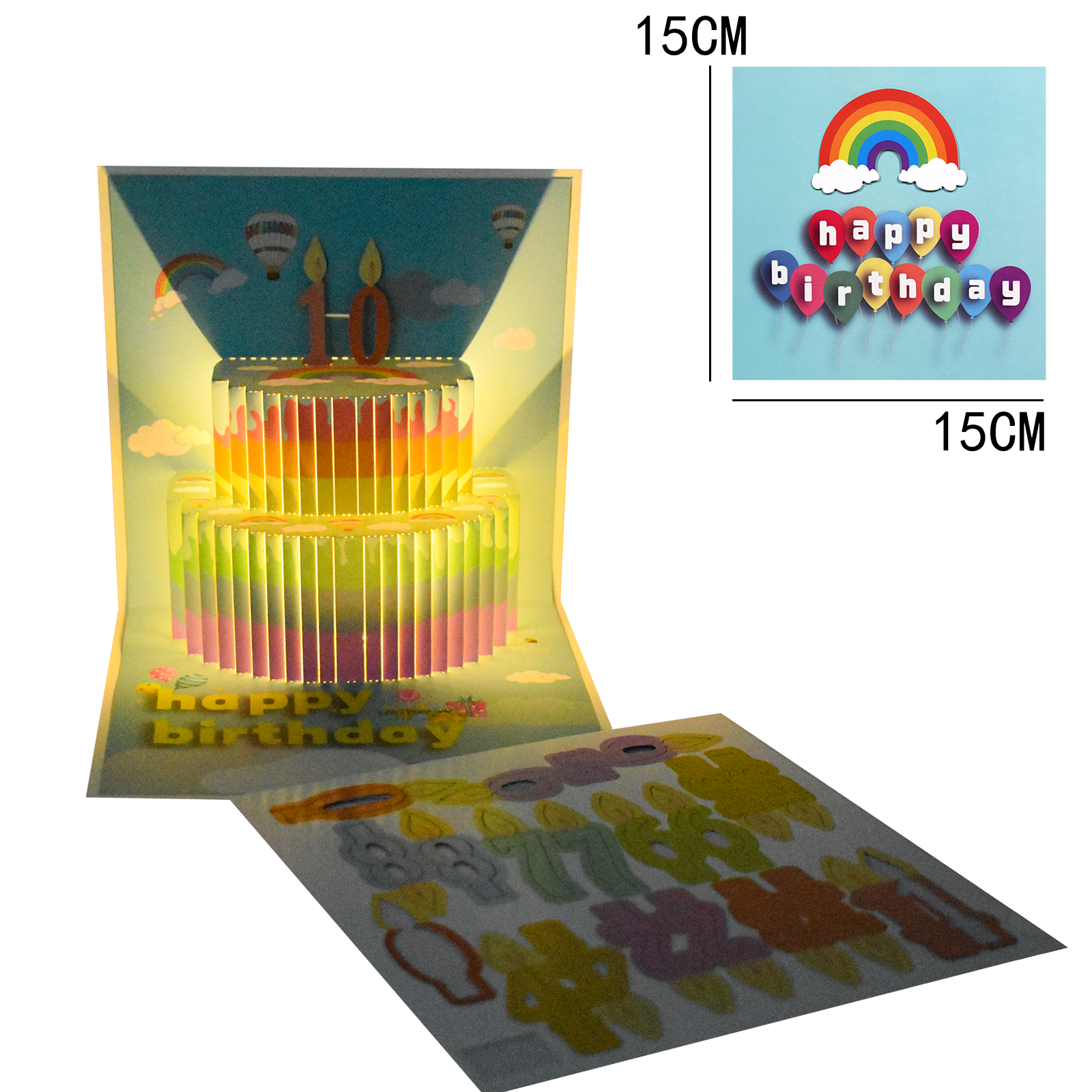 Music Birthday Card, Music Pop Up Card for Birthday Kids, 3d Musical ...