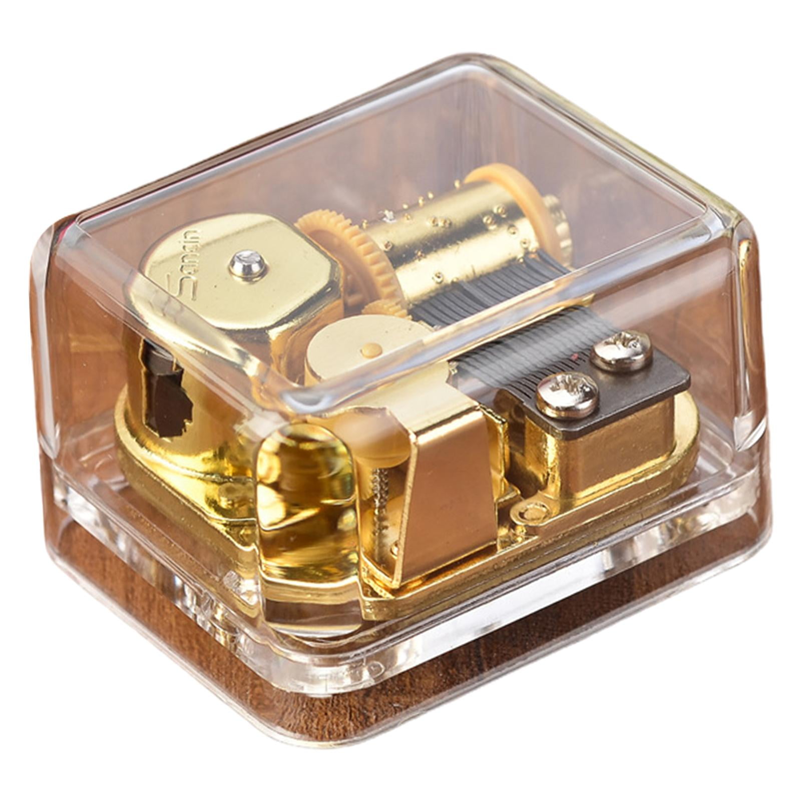 Music Box Acrylic Transparent with Plating Movement Swan Lake - Walmart.com