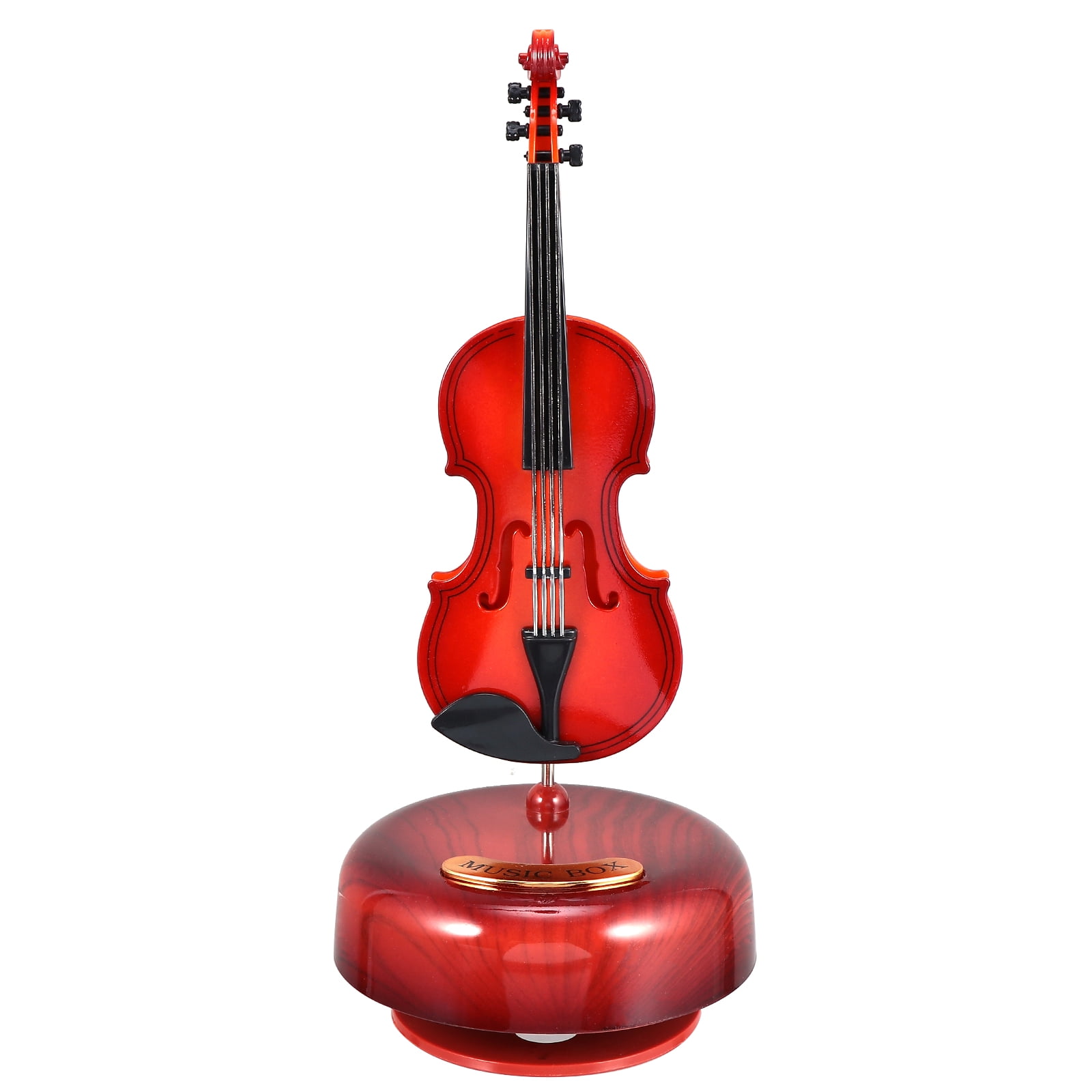 Brown ABS Music Box with Violin Design for Decor and Safe to Use ...