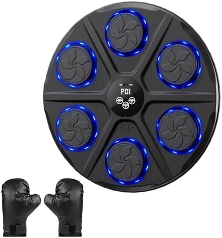 Music Boxing Machine for Adults, Wall Target Punching Workout with ...