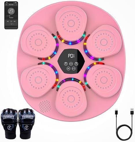 Music Boxing Machine, Bluetooth Music Punching Machine with Gloves for ...