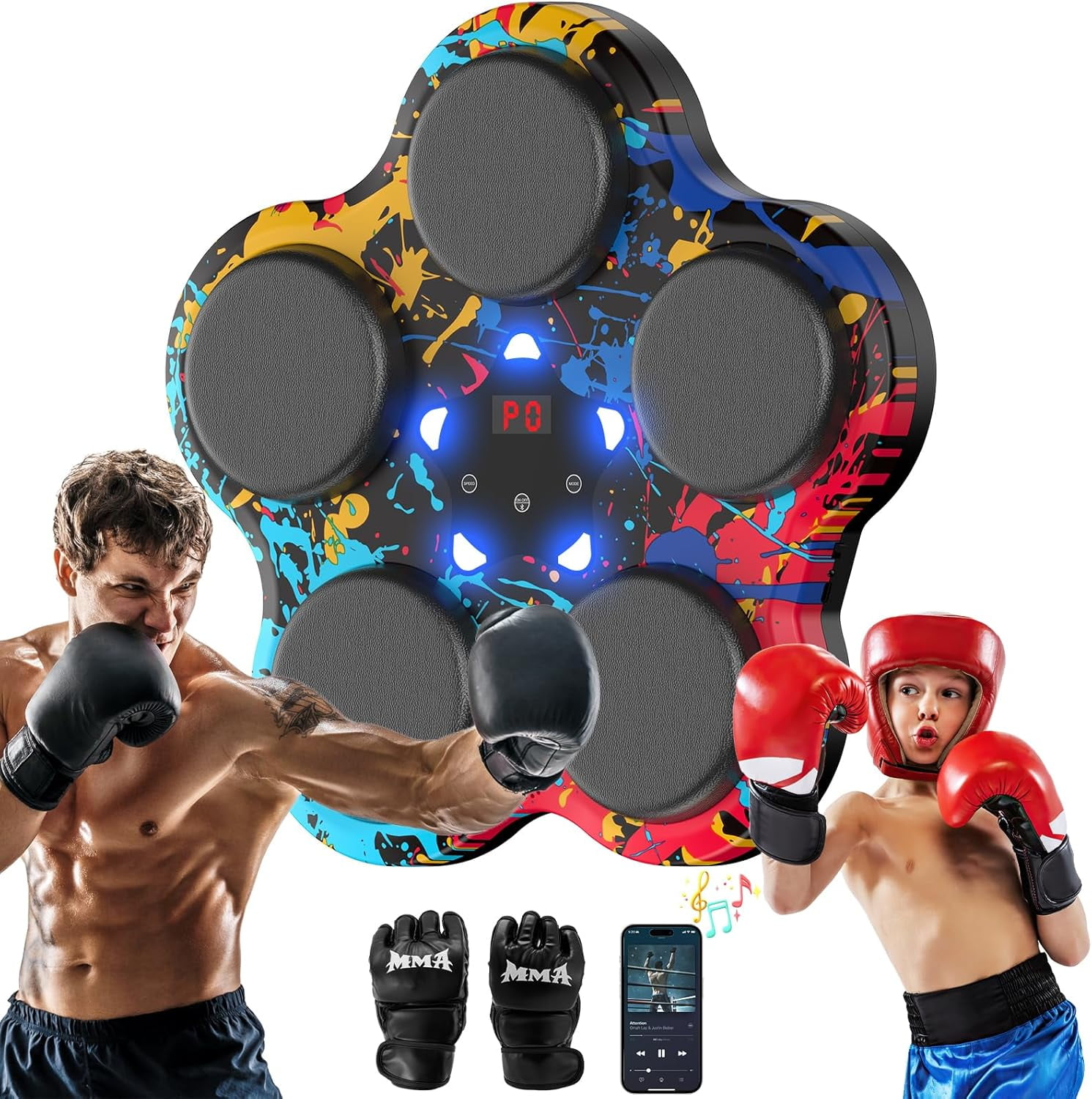 Music Boxing Machine,Boxing Machine Wall Mounted for Adults and Kids ...
