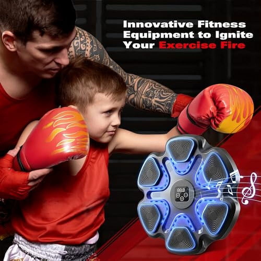 Music Boxing Machine with Gloves for Adults Boxing Machine Wall Mounted ...