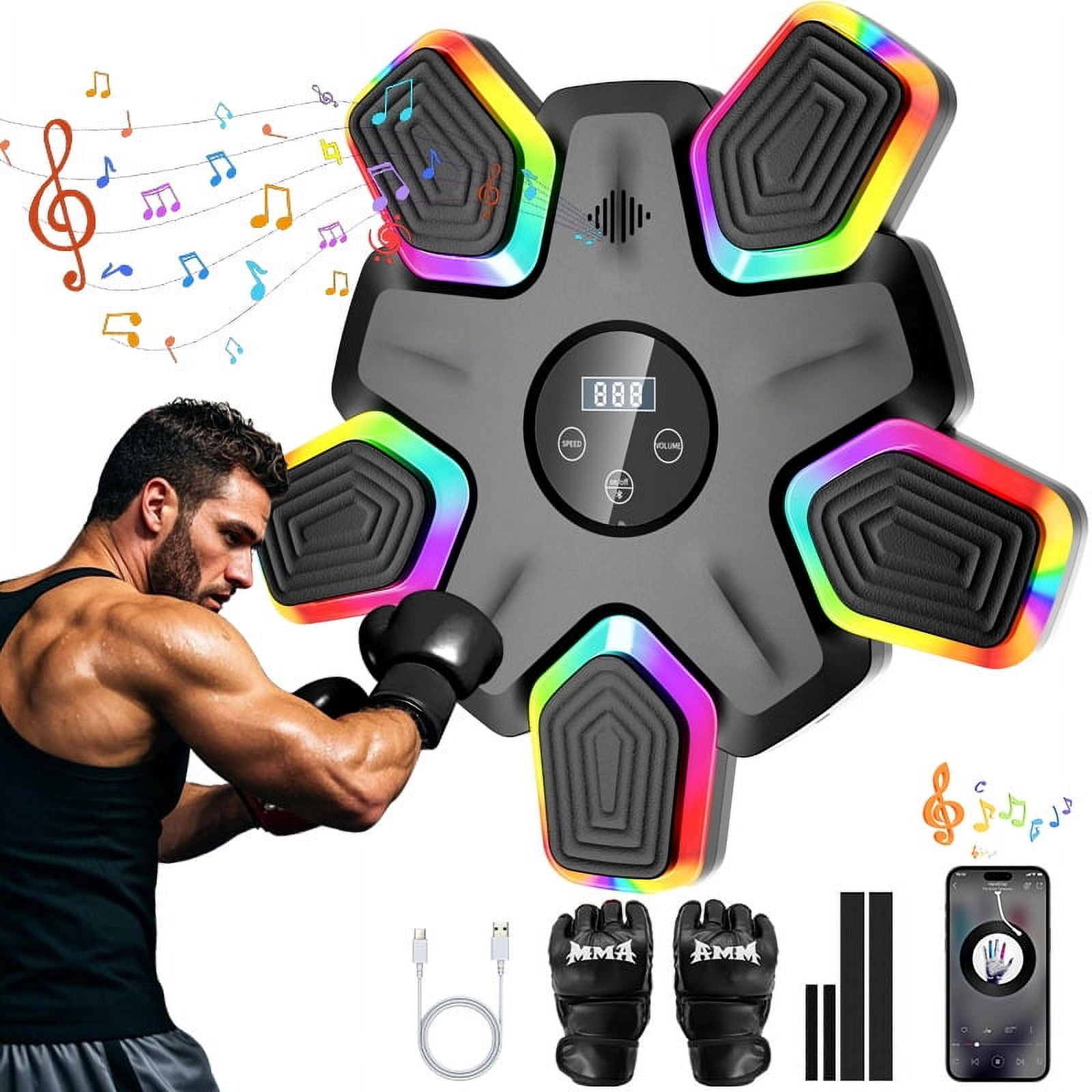 Music Boxing Machine, Intelligent Musical Punching Workout Trainer with ...