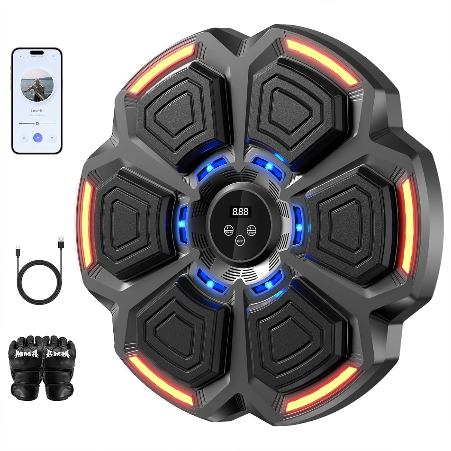 Music Boxing Machine for Kid/Adults, Music Punching Machine with Rhythm ...