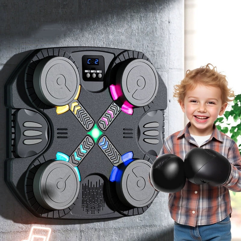 Music Boxing Machine For Kids, Bluetooth Punching Toy With Lights ...