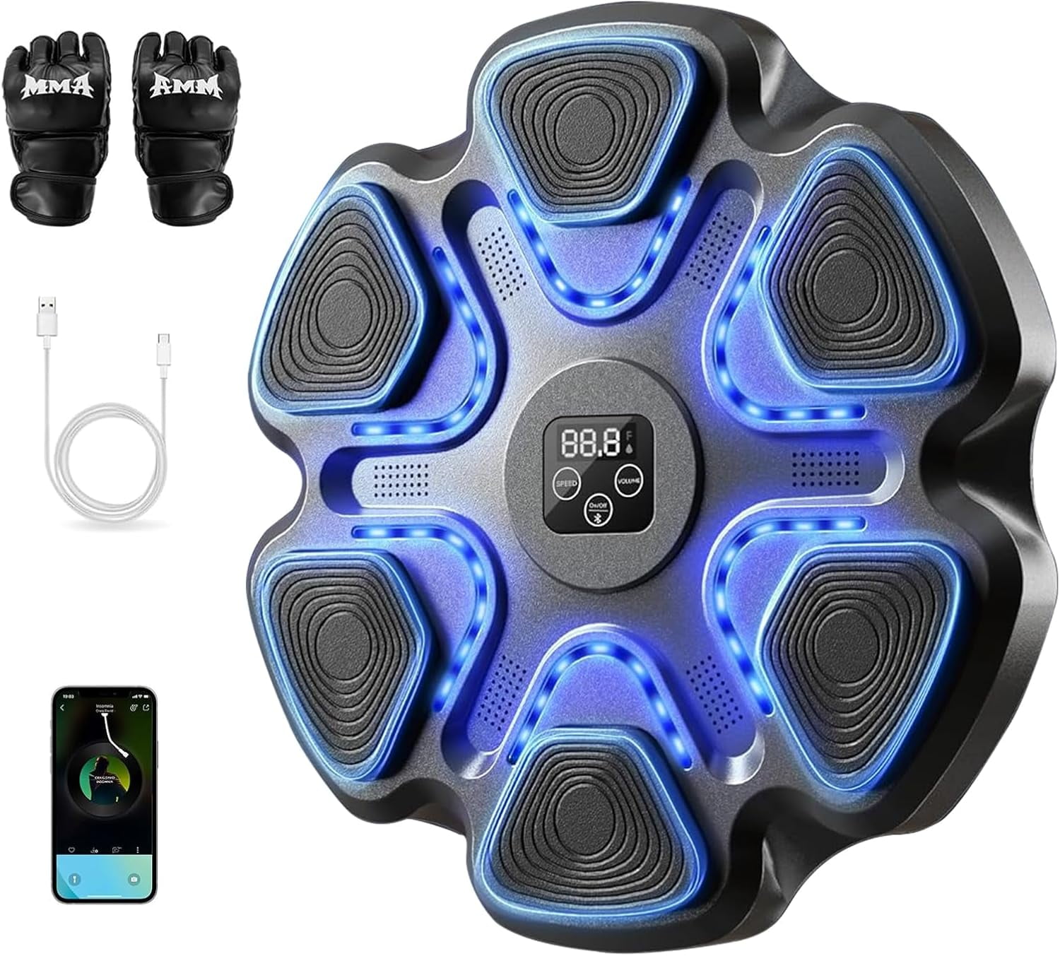 Music Boxing Machine,Smart Bluetooth Boxing Machine for Adults & Kids ...