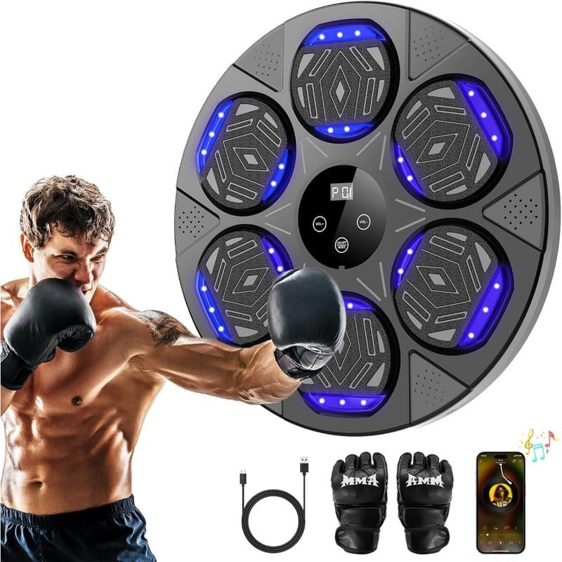 Music Boxing Machine, Smart Bluetooth Boxing Machine with Boxing Gloves ...