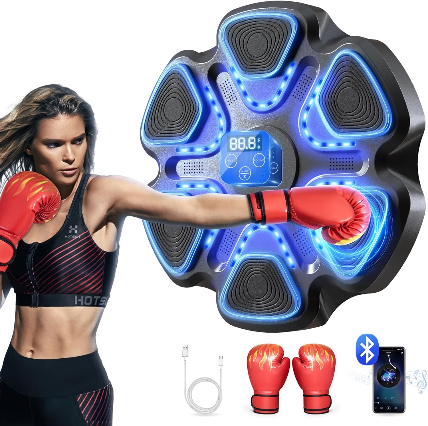Music Boxing Machine, Smart Bluetooth Connection Boxing Equipment ...