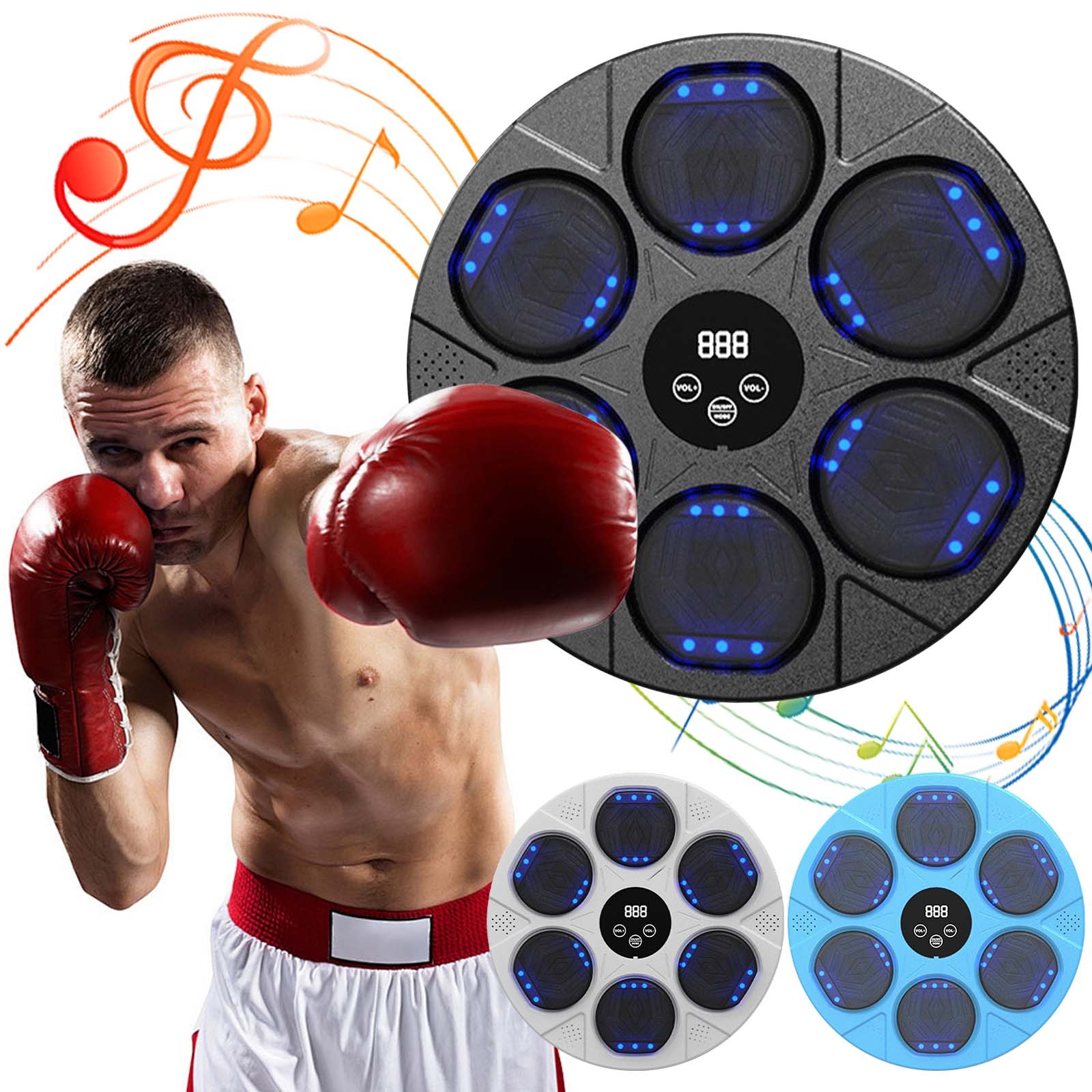 Music Boxing Machine Sport Toys for Kids,Wall Mounted Bluetooth Smart ...