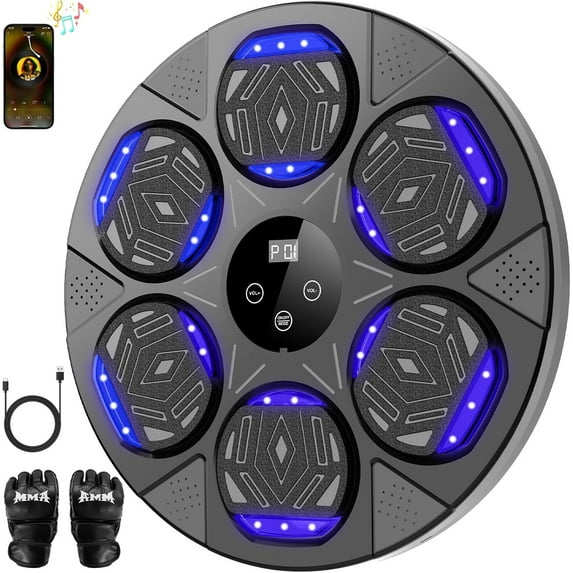 Music Boxing Machine Wall Mount, Bluetooth Smart Boxing Training ...