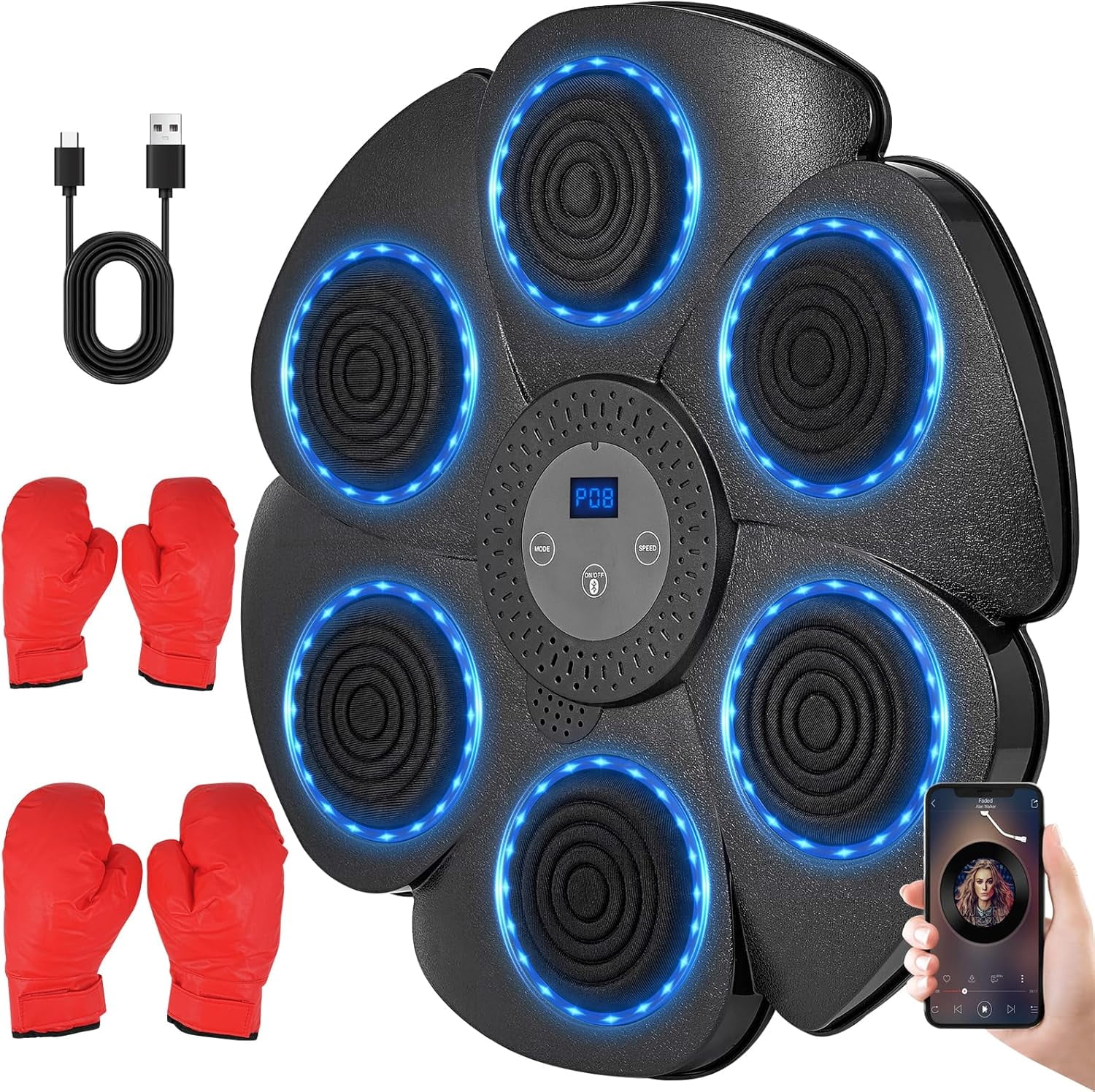 Music Boxing Machine–Wall Mounted Musical Punching Machine for Adults ...