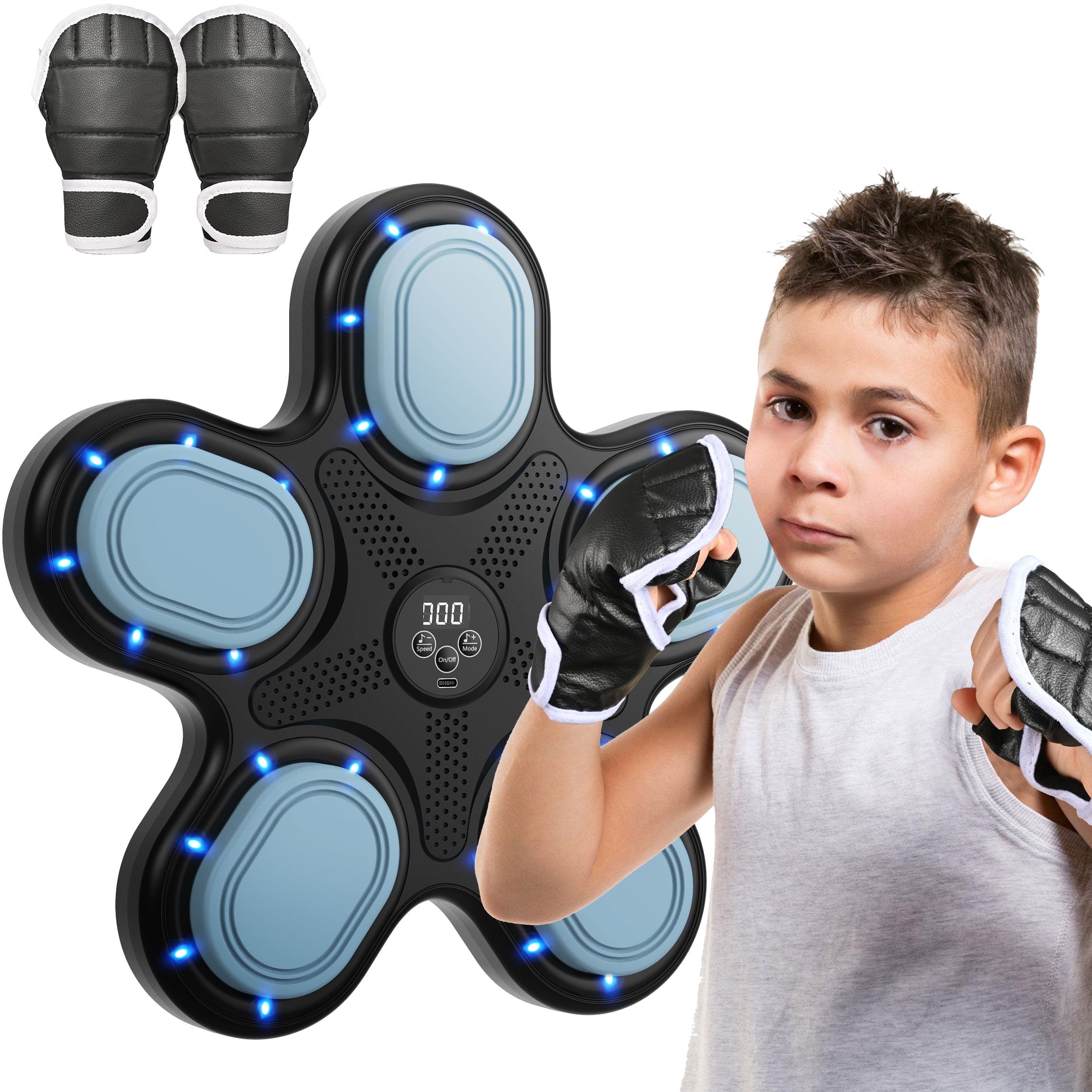 Hlthair Music Boxing Machine for Kids, Boxing Equipment with Gloves ...