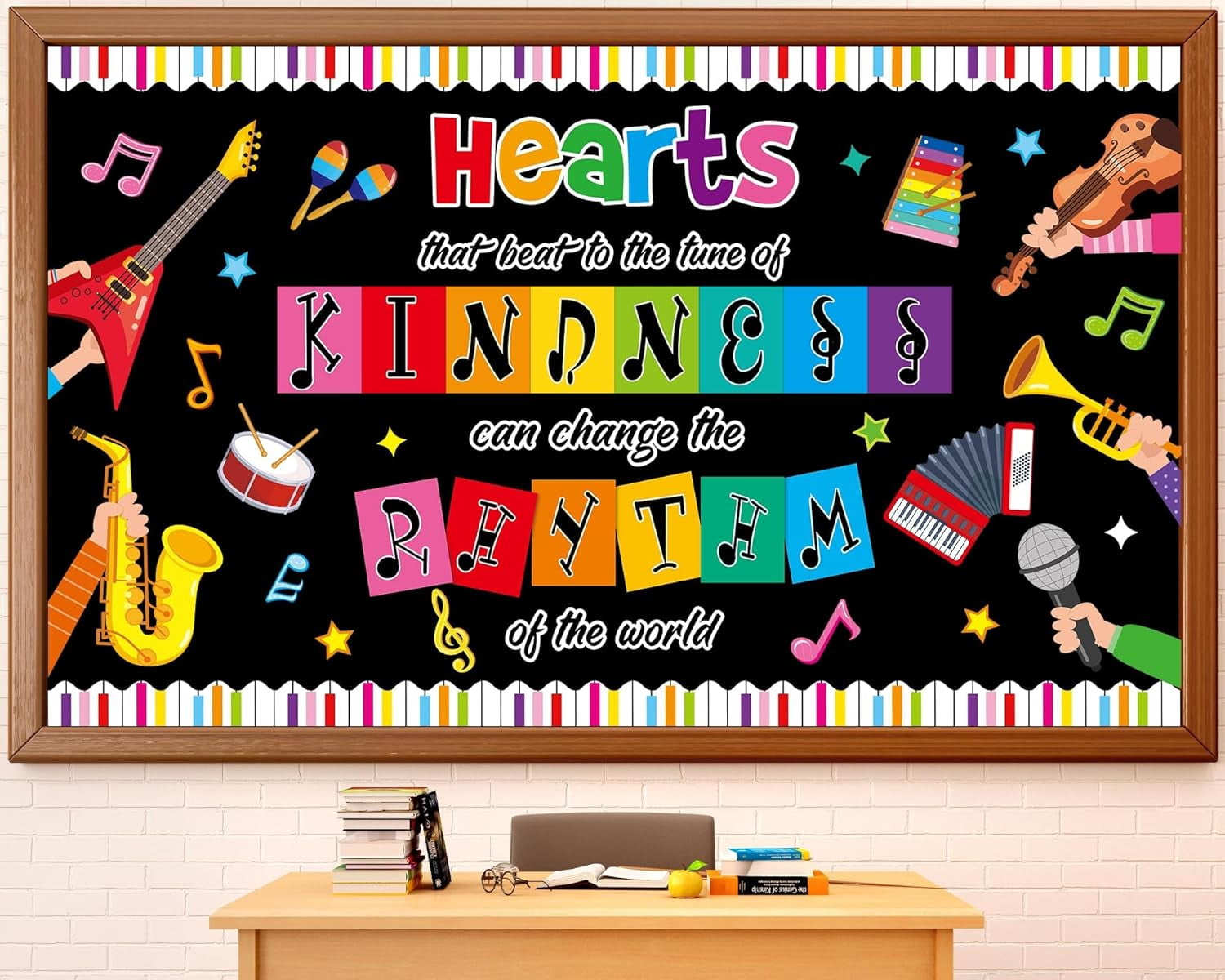 Music Bulletin Board Decorations Set Back to School Classroom Musical ...