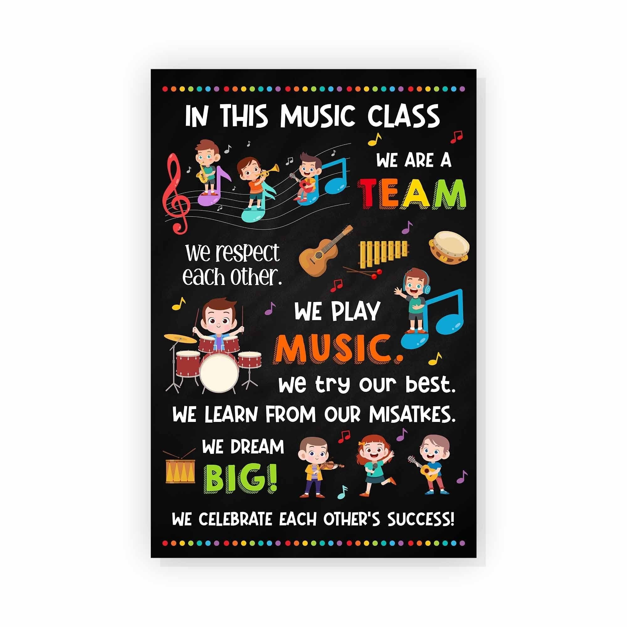 In This Music Class Poster Music Classroom Posters Music Classroom ...