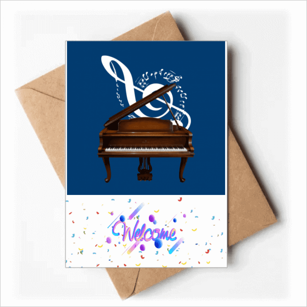 Music Classical Instrument Piano Sheet Music Welcome Back Greeting ...
